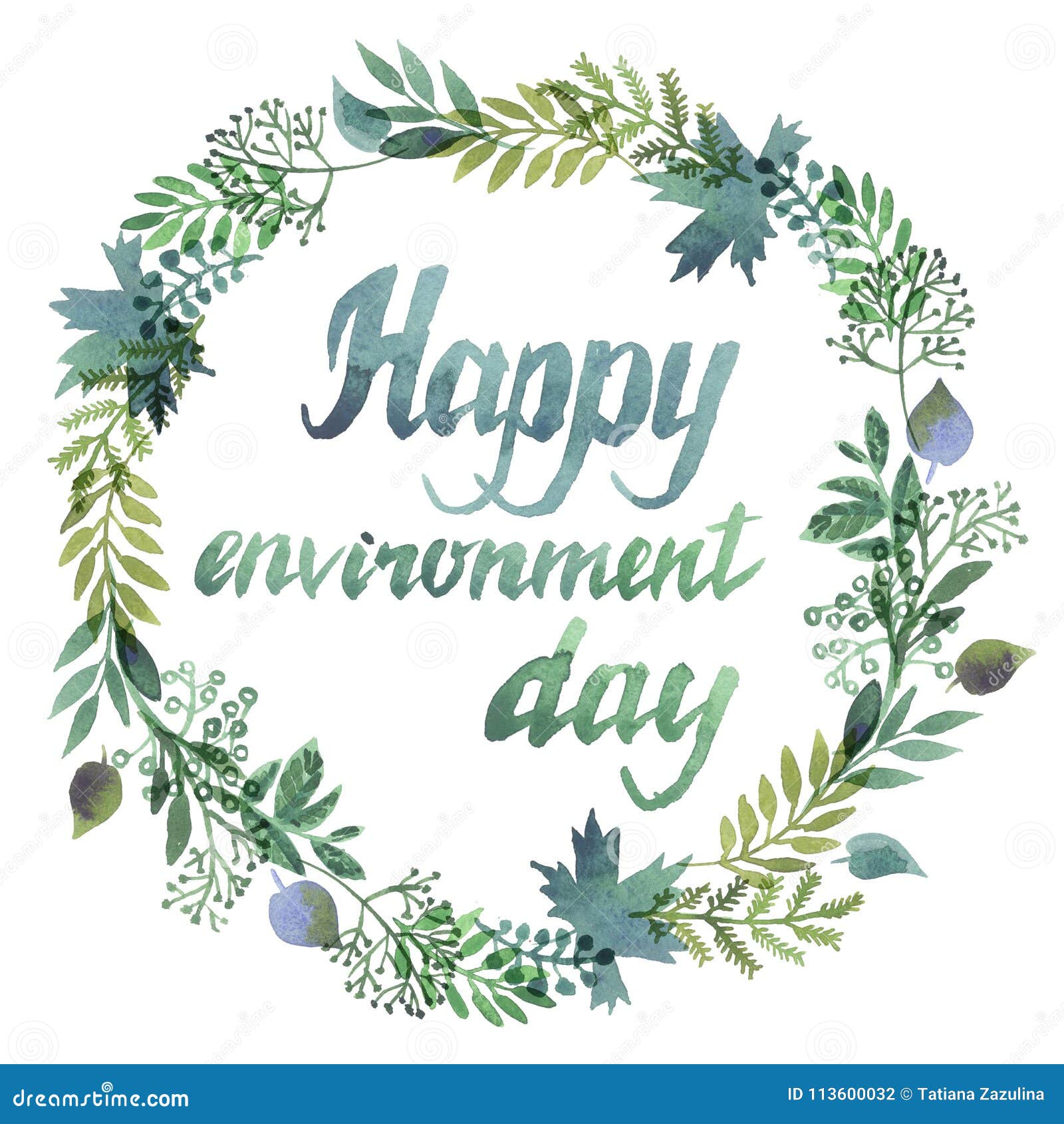 Happy environment day stock illustration. Illustration of green - 113600032