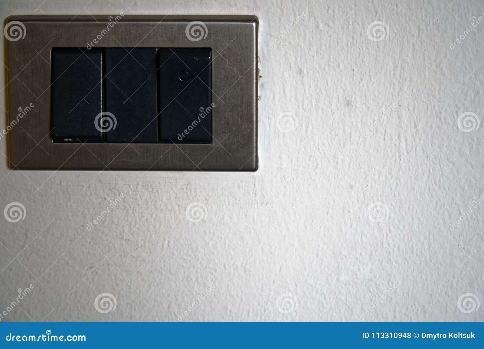 Postcard Sample, Switch on Wall with Free Copyspace for Greating Text ...