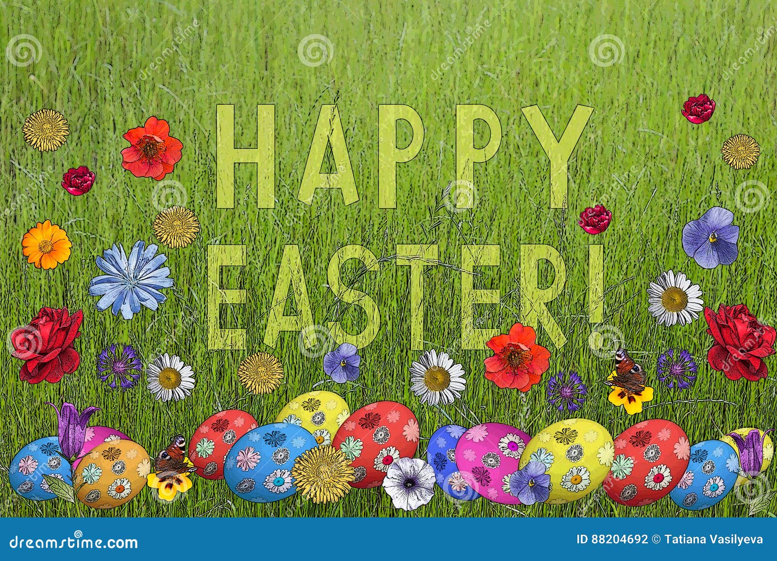 Postcard to Holy Easter stock illustration. Illustration of card - 88204692