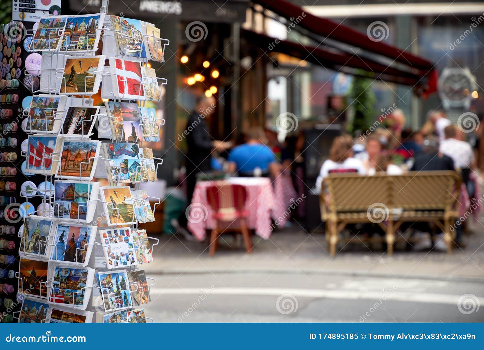 Postcards of Copenhagen, Denmark Editorial Image - Image of tourism ...