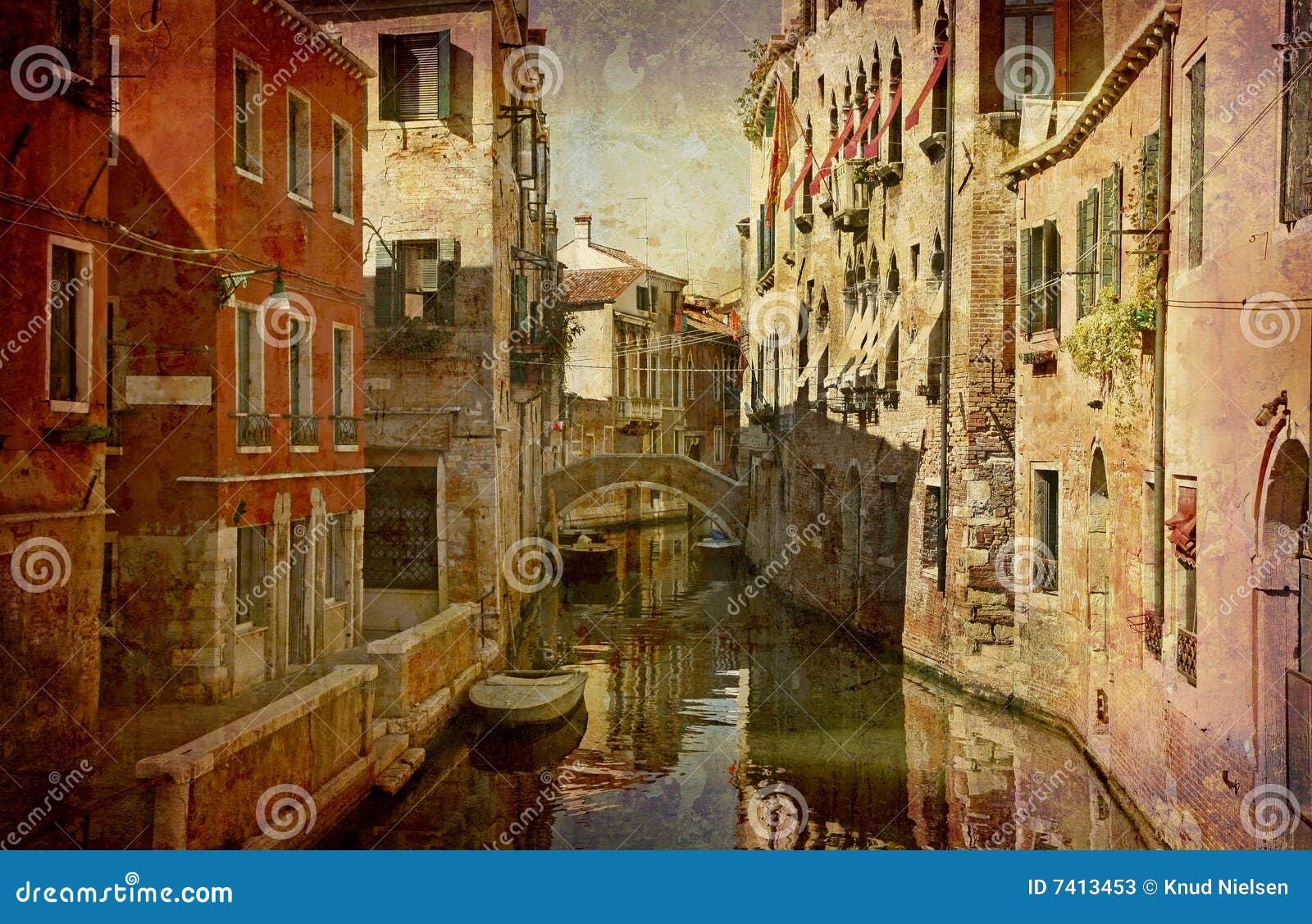 Postcards from Italy (series) Stock Image - Image of grunge, gangway ...
