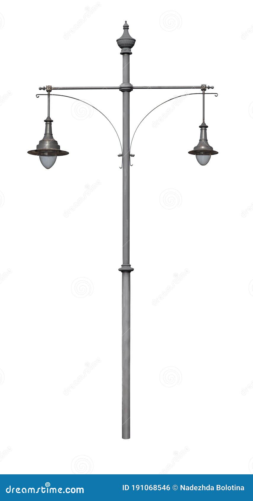 Poste De Rua Isolado Sobre Branco Foto de Stock - Imagem de lanterna ...