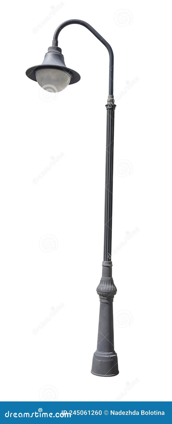 Poste De Rua Isolado Sobre Branco Foto de Stock - Imagem de simples ...