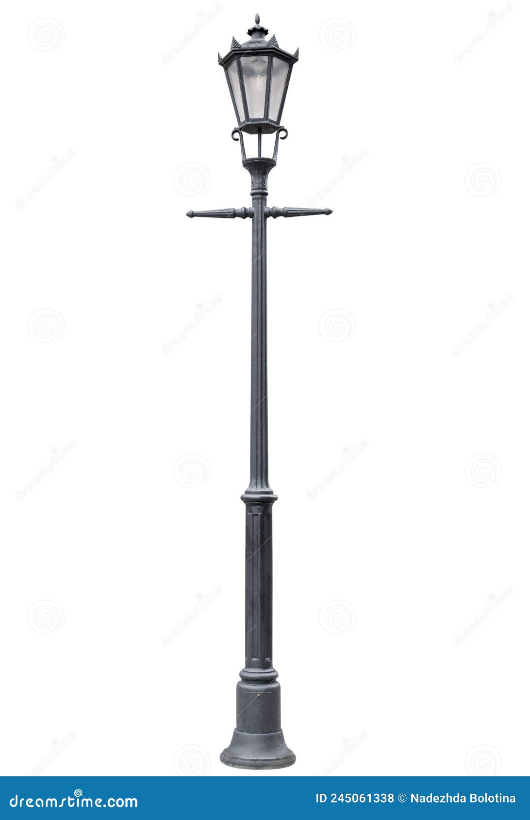 Poste De Rua Isolado Sobre Branco Foto de Stock - Imagem de quadrado ...