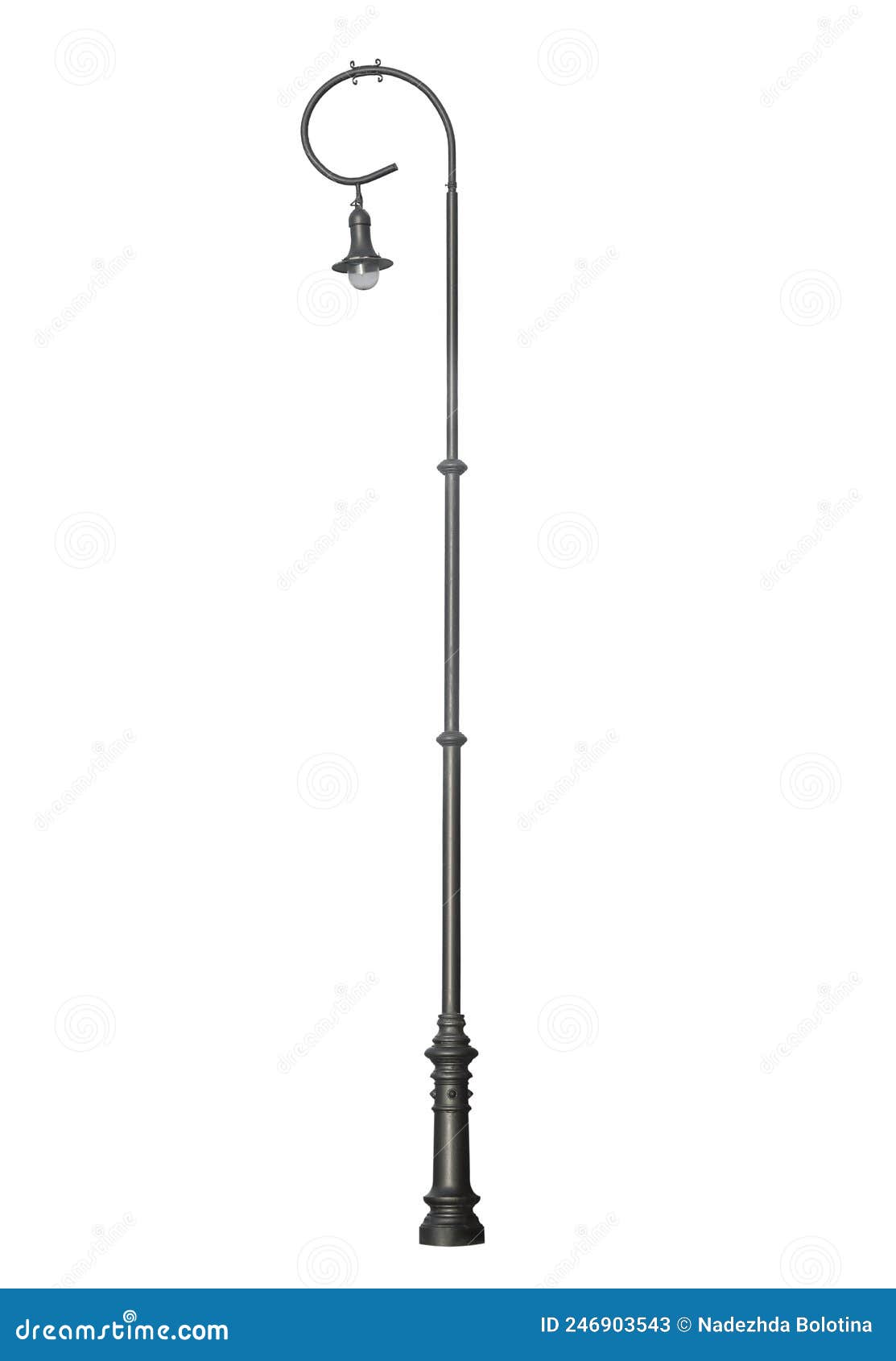 Poste De Rua Isolado Sobre Branco Imagem de Stock - Imagem de ...