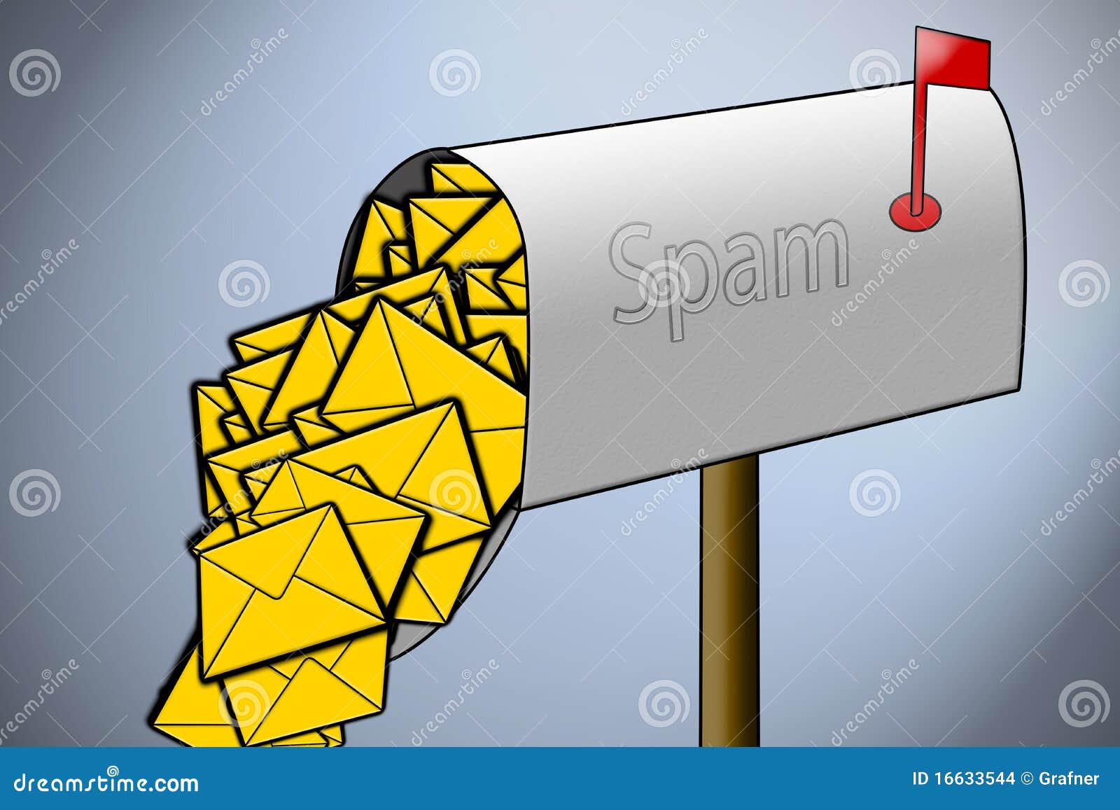 Poste dello Spam illustrazione di stock. Illustrazione di spammata ...