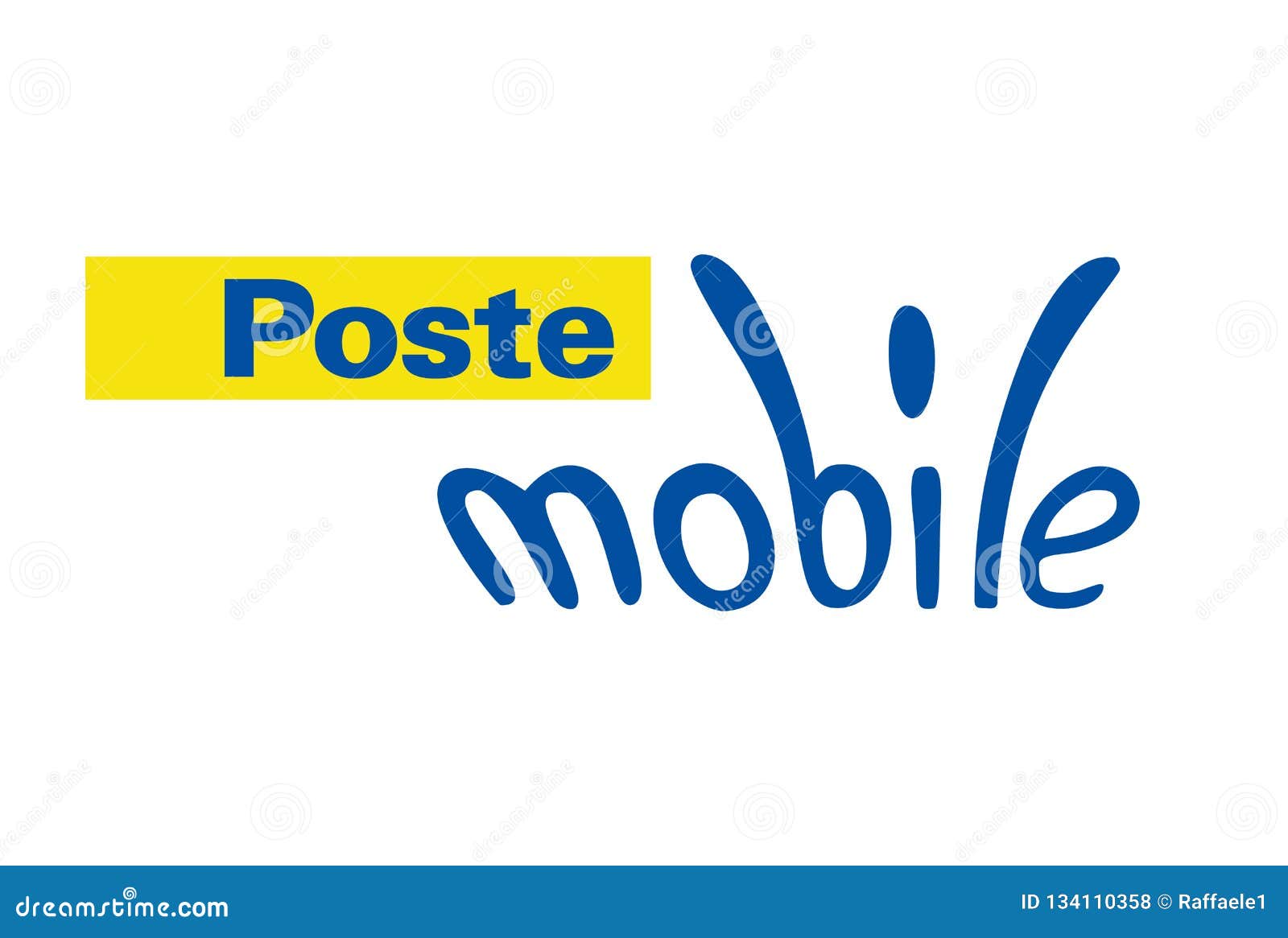Poste Mobile Logo Vector Illustration | CartoonDealer.com #134110358