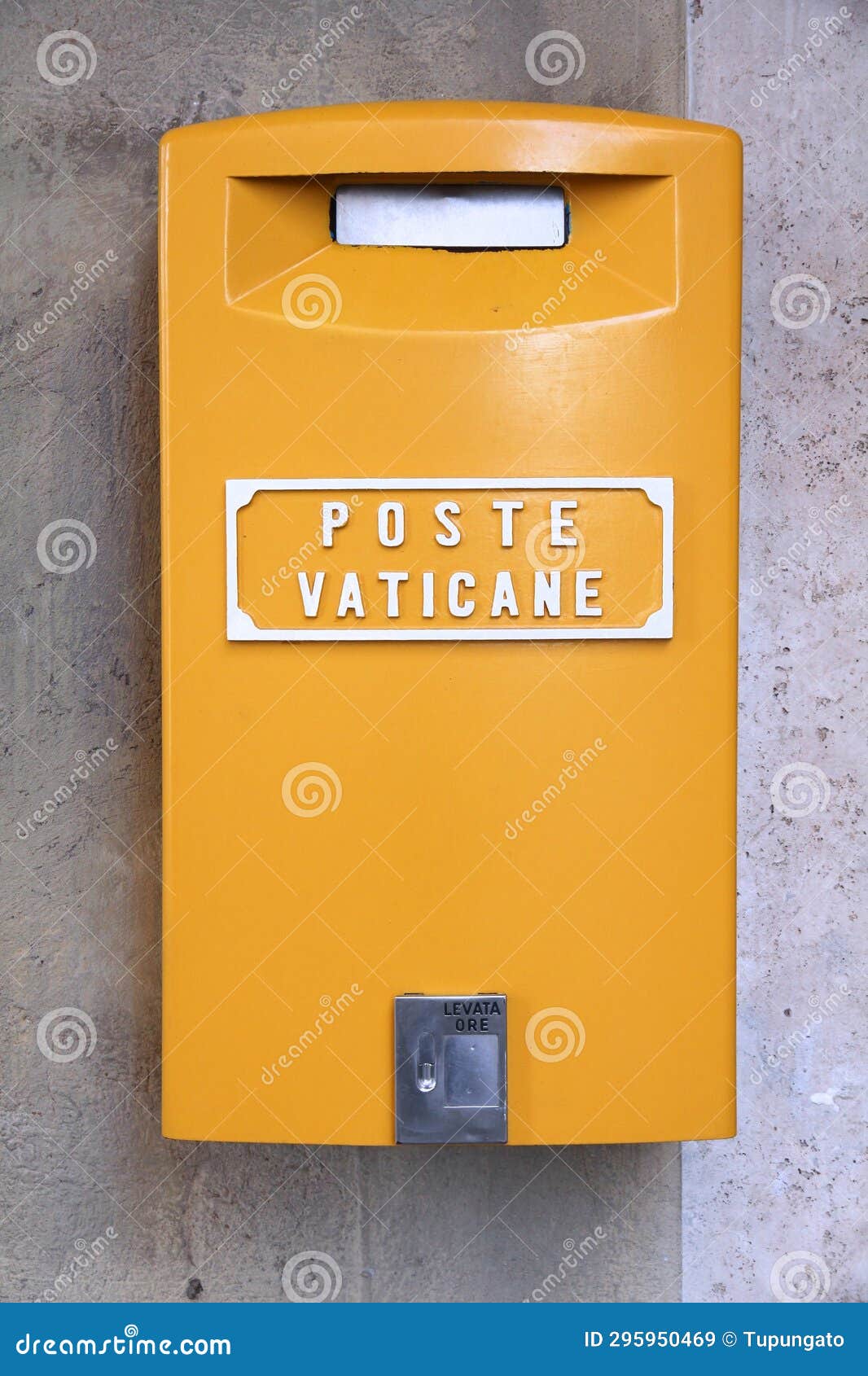 Poste Vaticane post box editorial stock image. Image of mailbox - 295950469