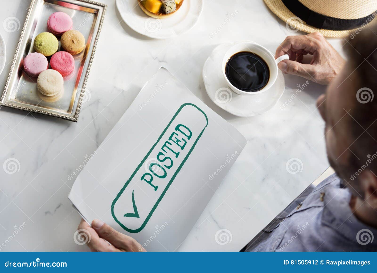 Posted Content Information Message Graphic Concept Stock Photo - Image ...