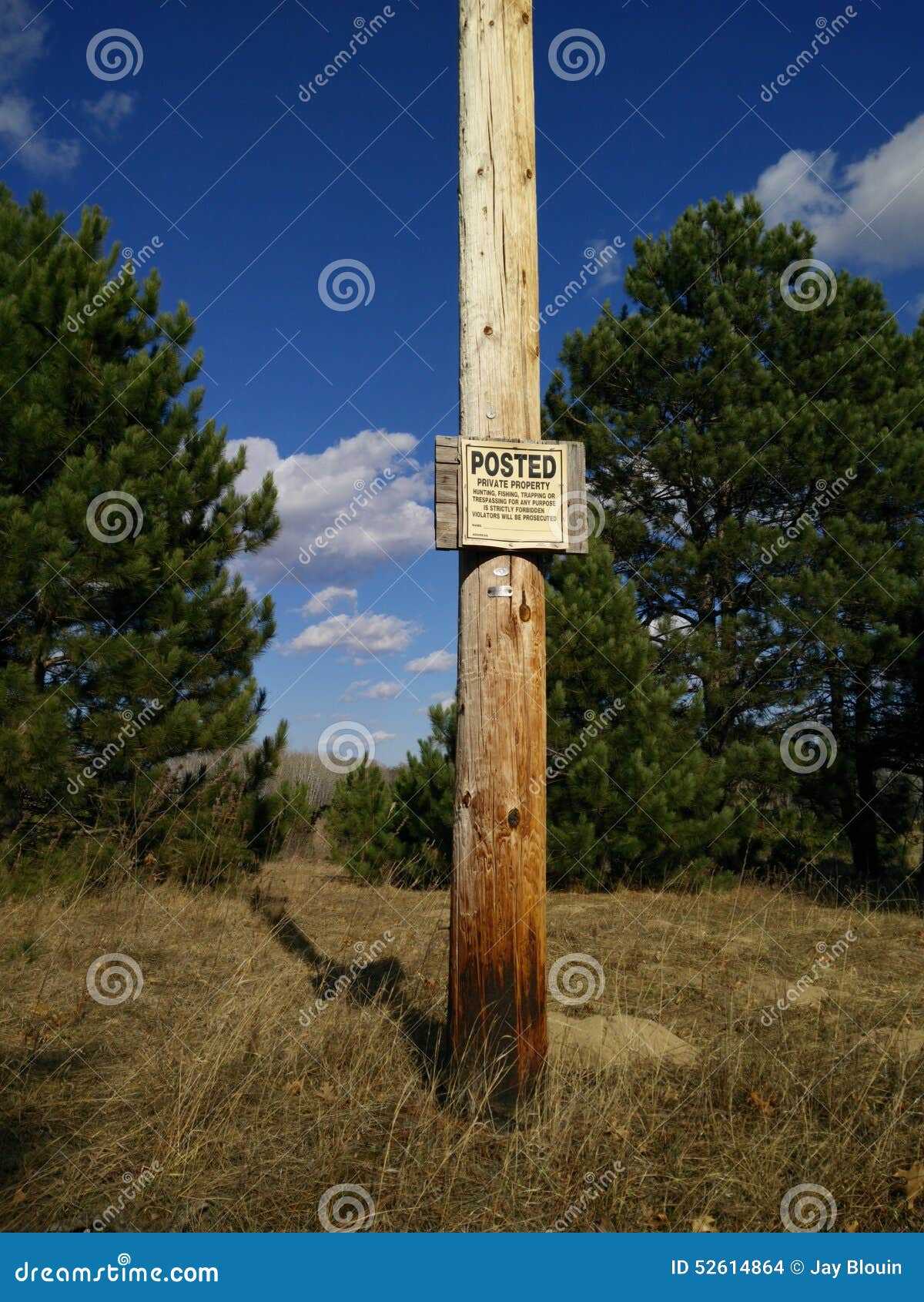 Posted Private Property stock photo. Image of sign, private - 52614864