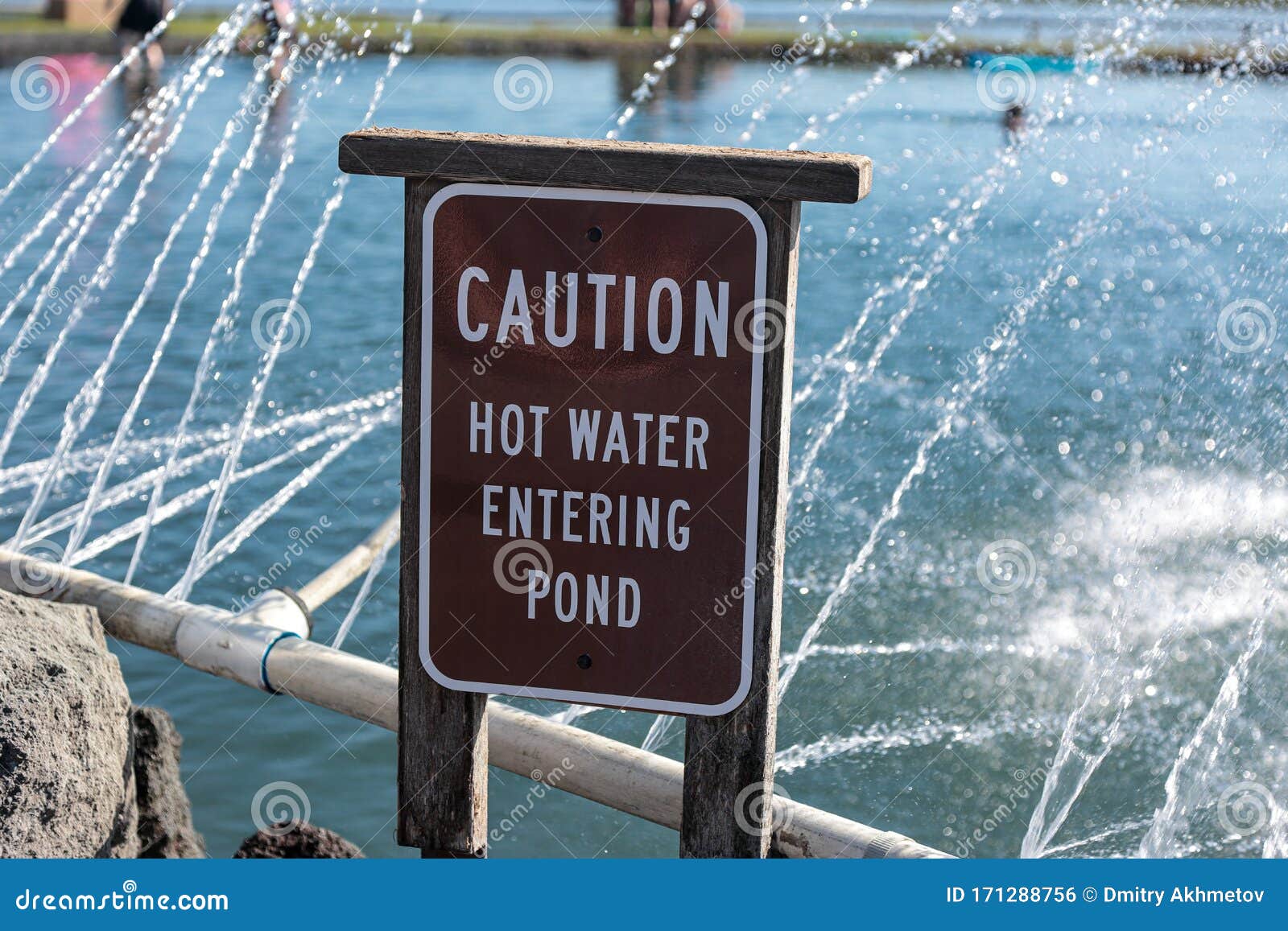 Water Entering A Stream From A Black Drainage Pipe, Runoff ...