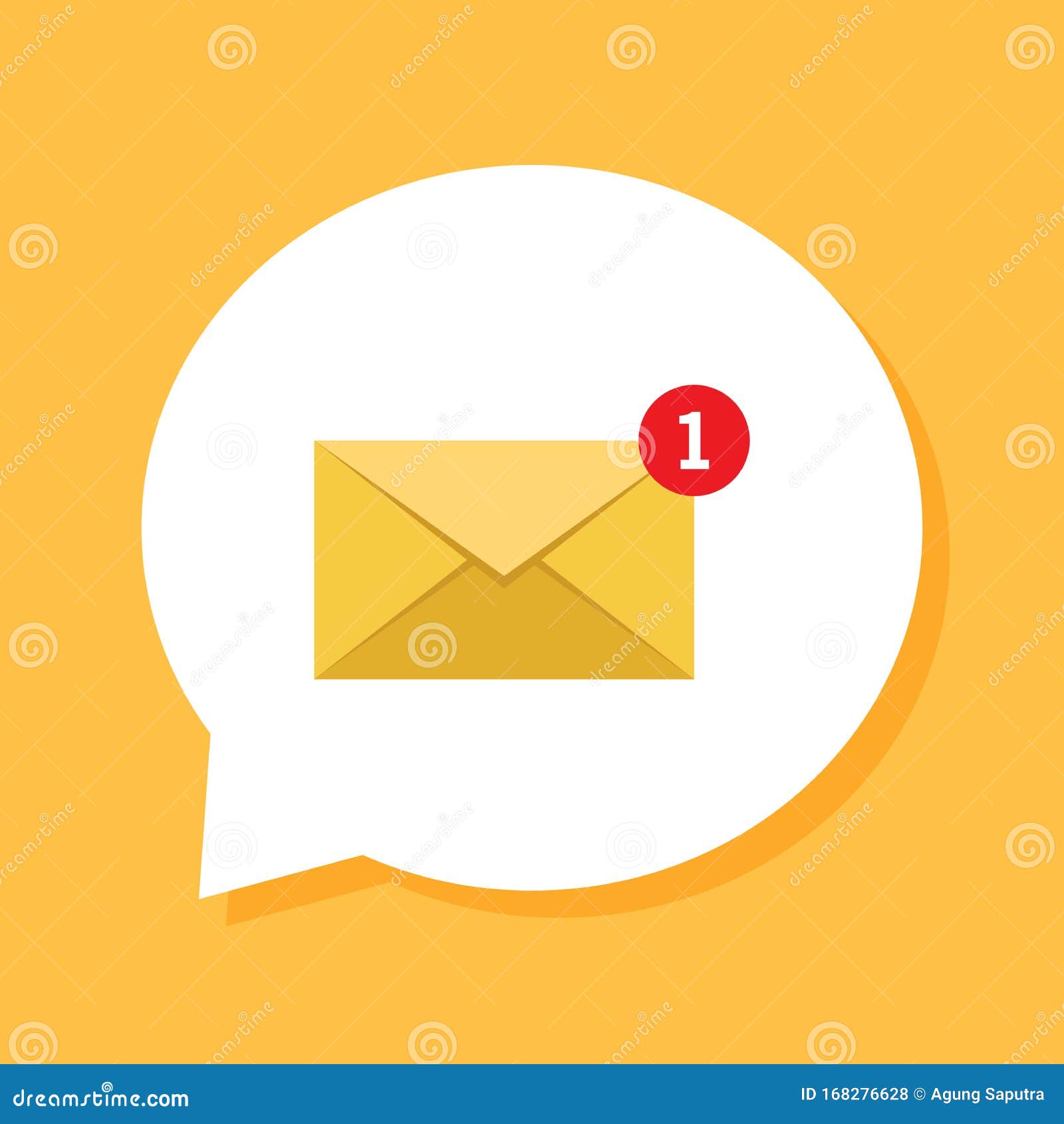 Posteingang, E-Mail, Flachbild-Vektorgrafik Vektor Abbildung ...