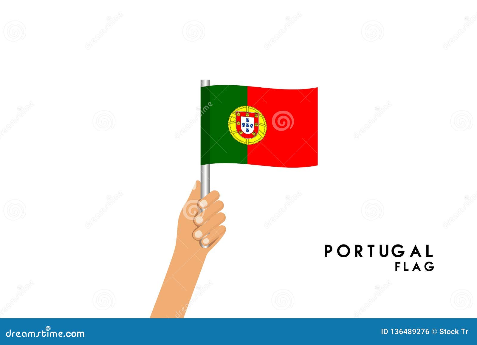 Cartoon Map Of Portugal. Travel Illustration With Landmarks, Buildings ...
