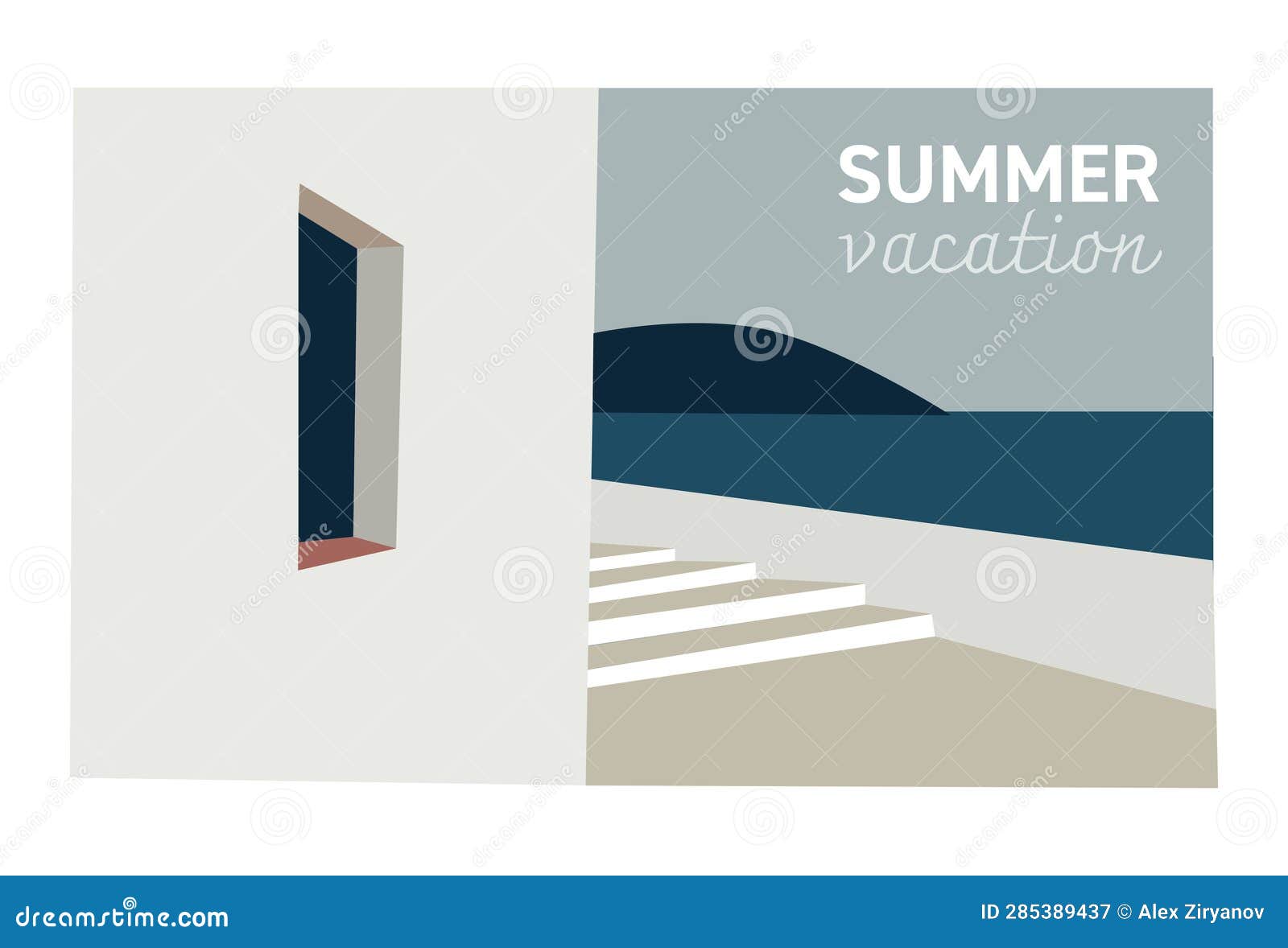 Abstract stairs poster. stock illustration. Illustration of concept ...
