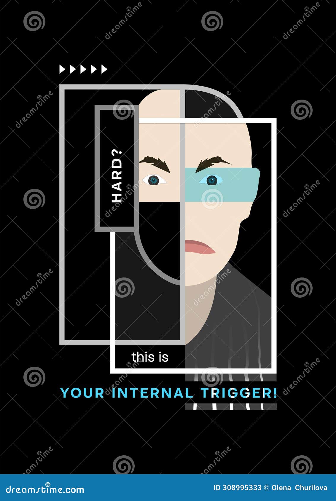 Poster Affirmation Psychology. Social Poster Stock Vector ...