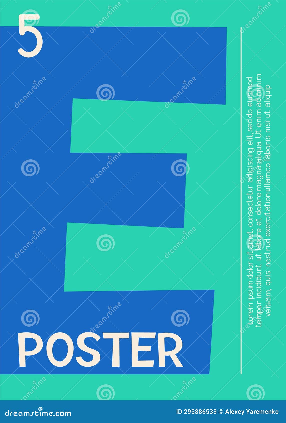 Poster with Alphabet Vector Concept Stock Vector - Illustration of type ...