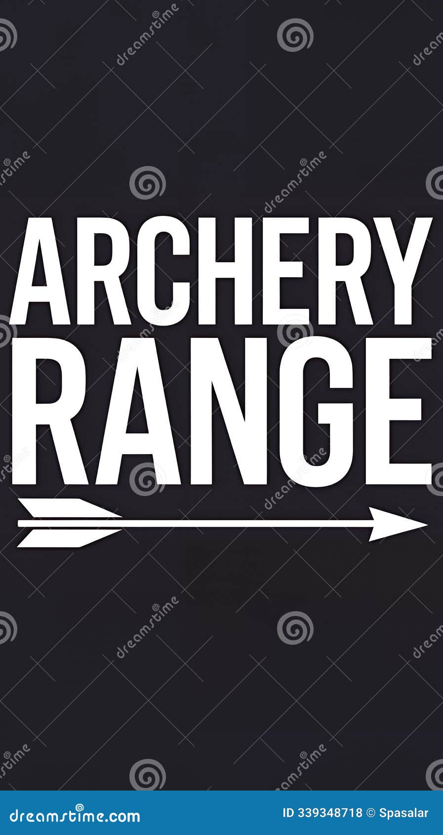 Poster with Arrow and Typography Slogan Archery Range Stock ...