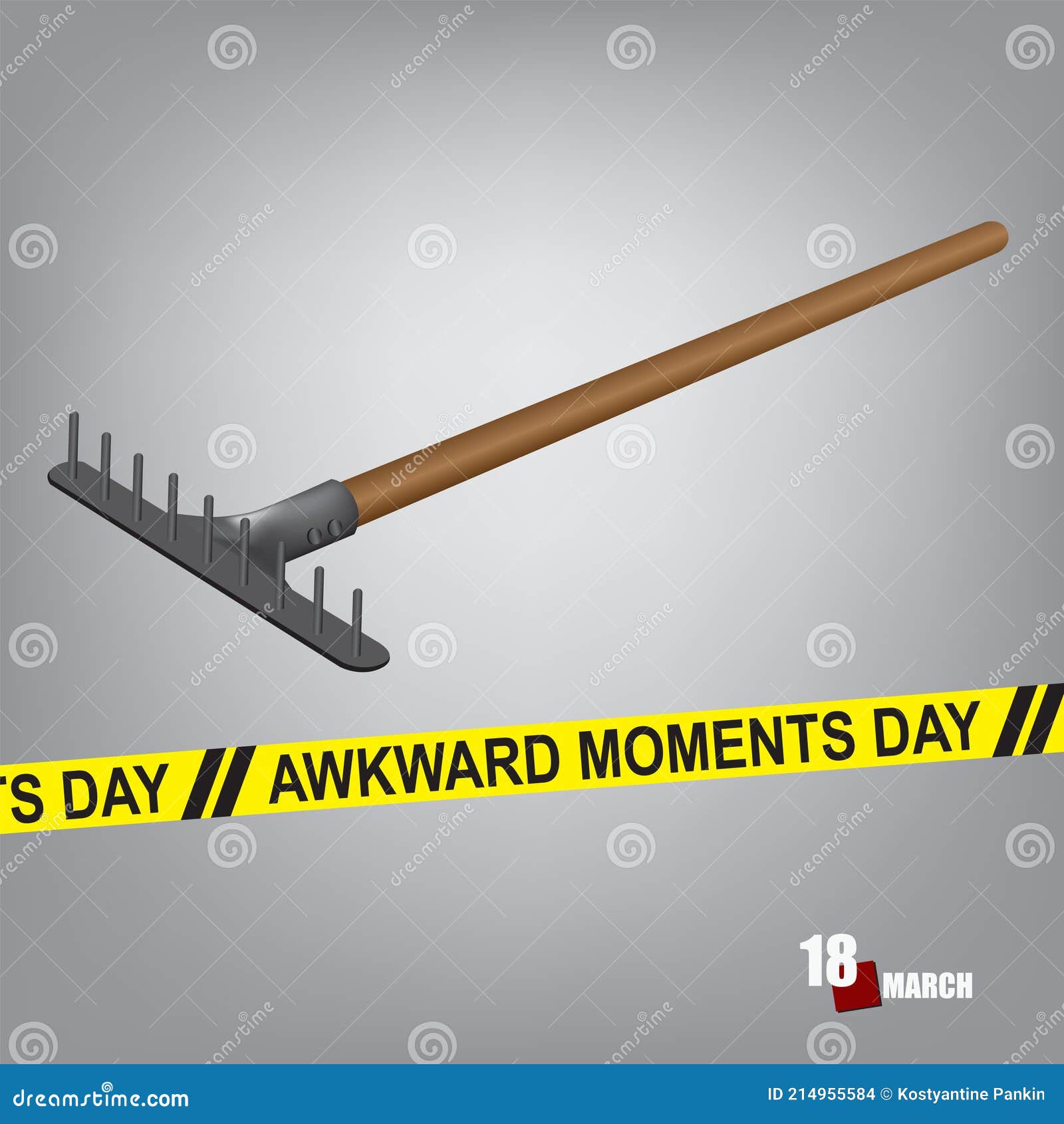 Poster Awkward Moments Day stock vector. Illustration of design - 214955584