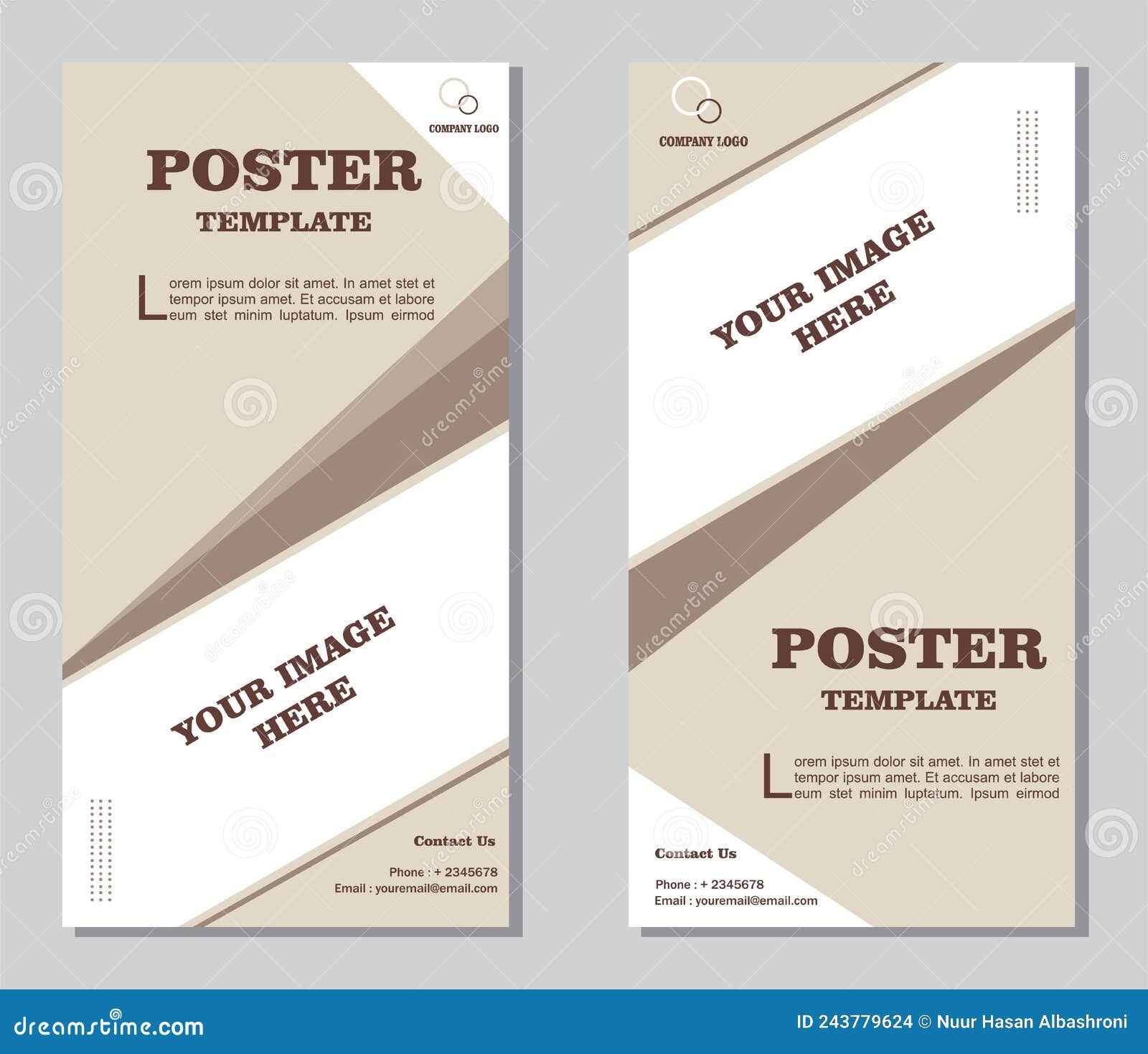 Poster Background Vector, Brown Color Combination Stock Vector ...