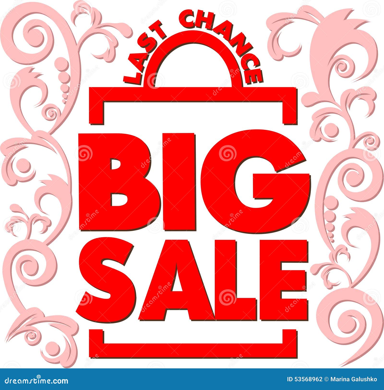 Poster Big Sale. Last Chance Stock Vector - Illustration of accessories ...