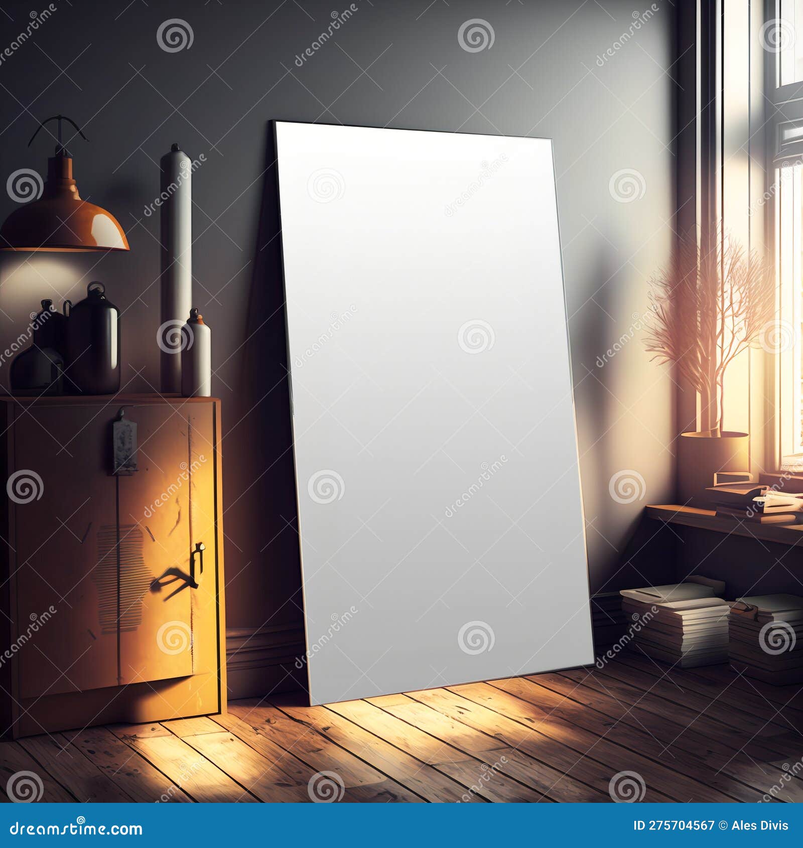 Poster Board Mockup Illustration Stock Illustration - Illustration of ...