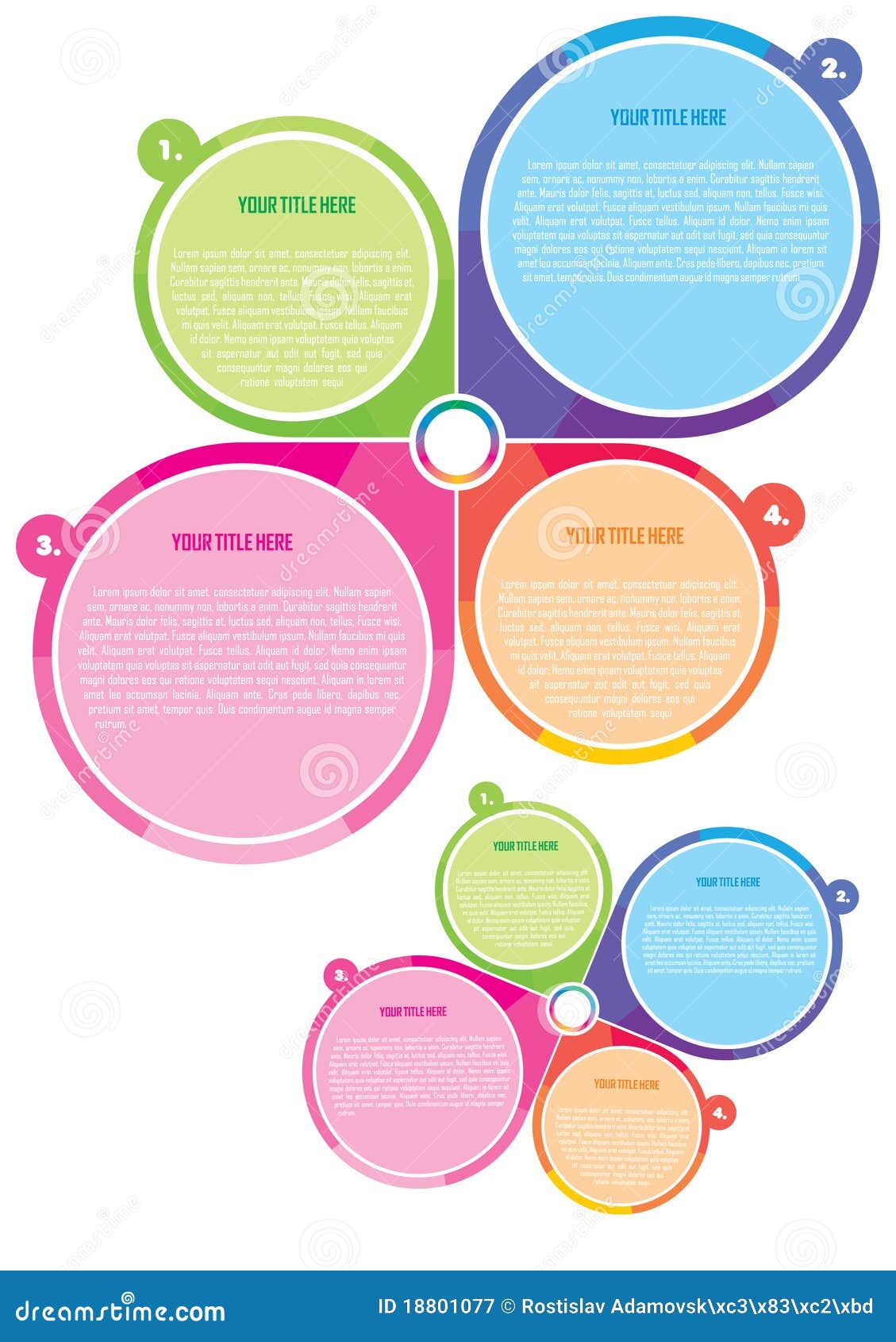 Poster and Brochure Color Vector Concept Stock Vector - Illustration of ...