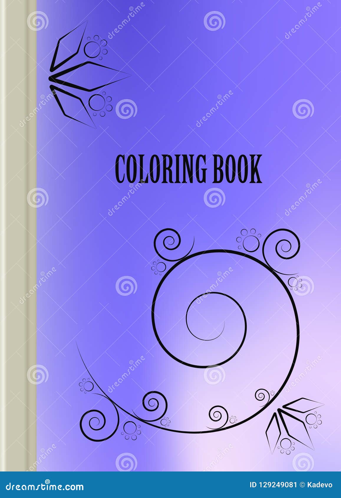 Leaflet Cover Presentation Abstract Geometric Background, Layout in A4 ...