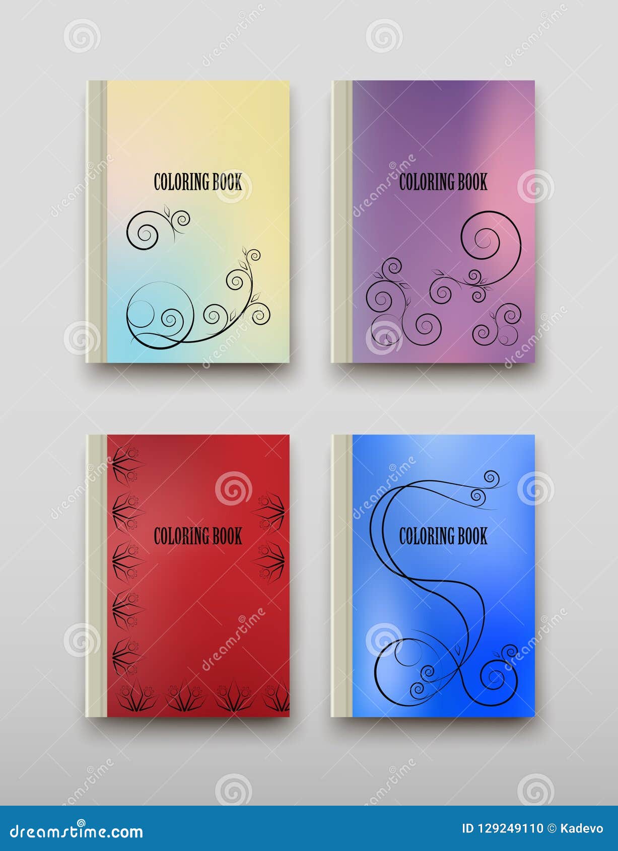 Leaflet Cover Presentation Abstract Geometric Background, Layout in A4 ...