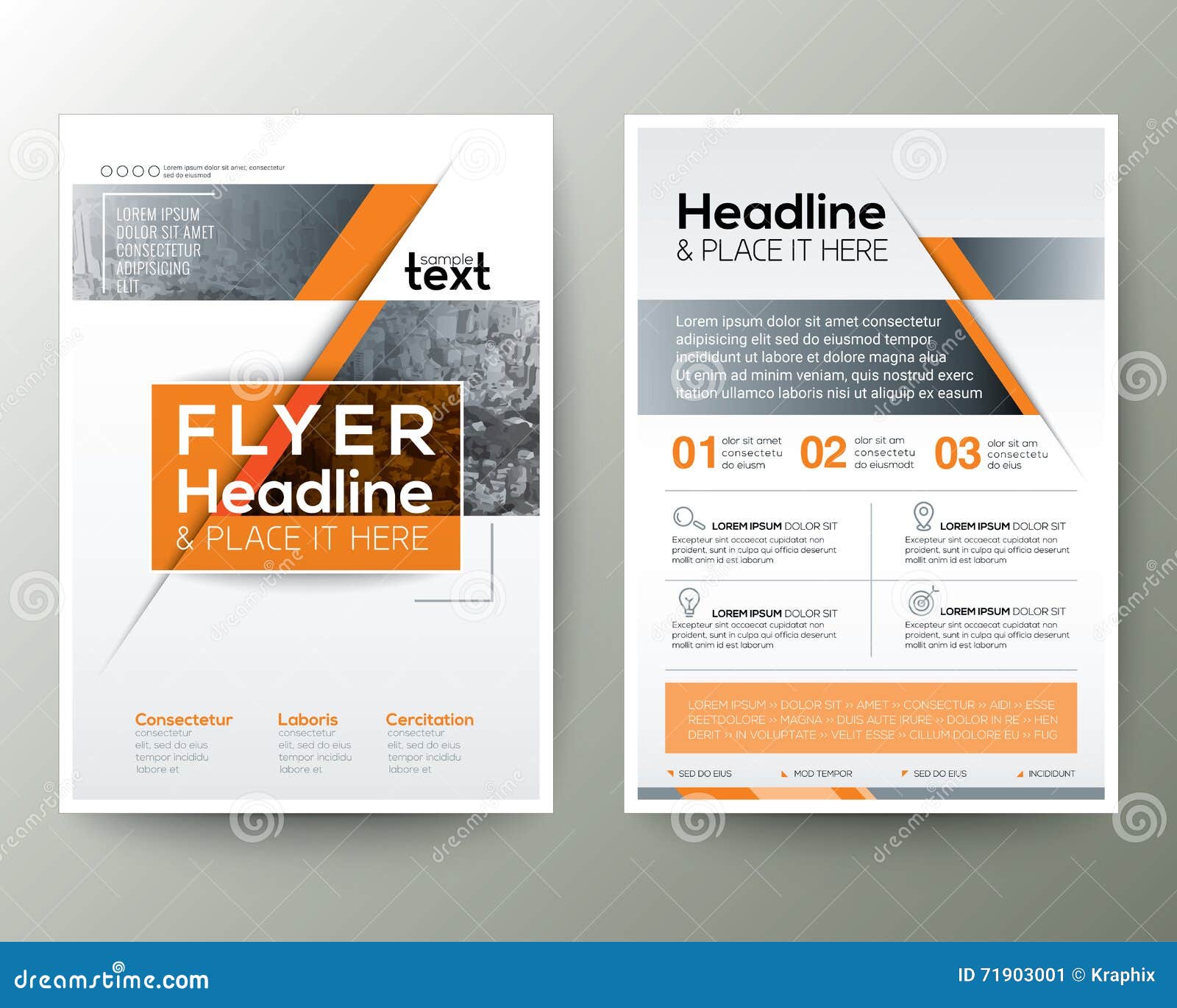 Poster Brochure Flyer Design Layout Vector Template Stock Vector ...