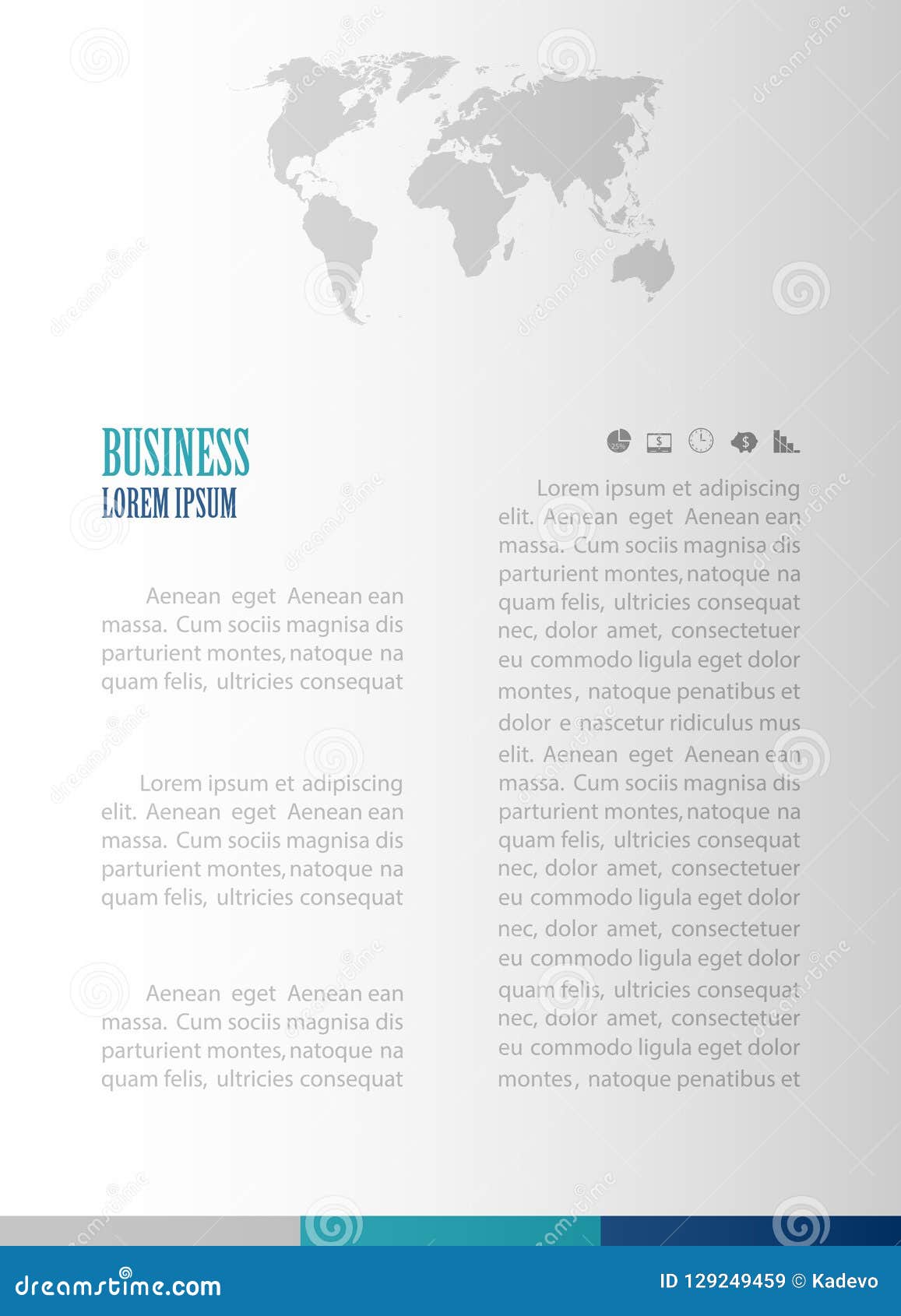 Leaflet Cover Presentation Abstract Geometric Background, Layout in A4 ...