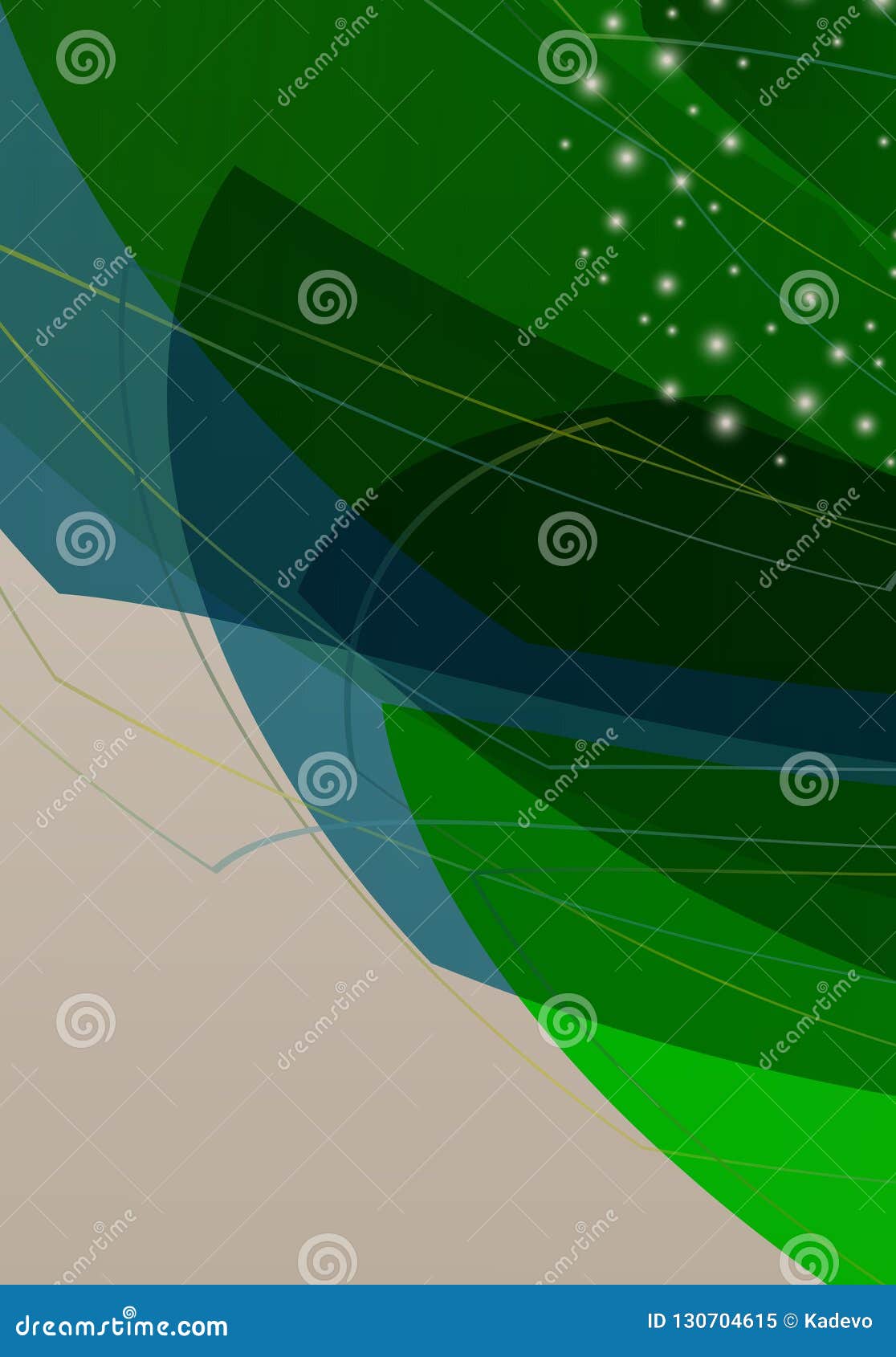 Leaflet Cover Presentation Abstract Geometric Background, Layout in A4 ...