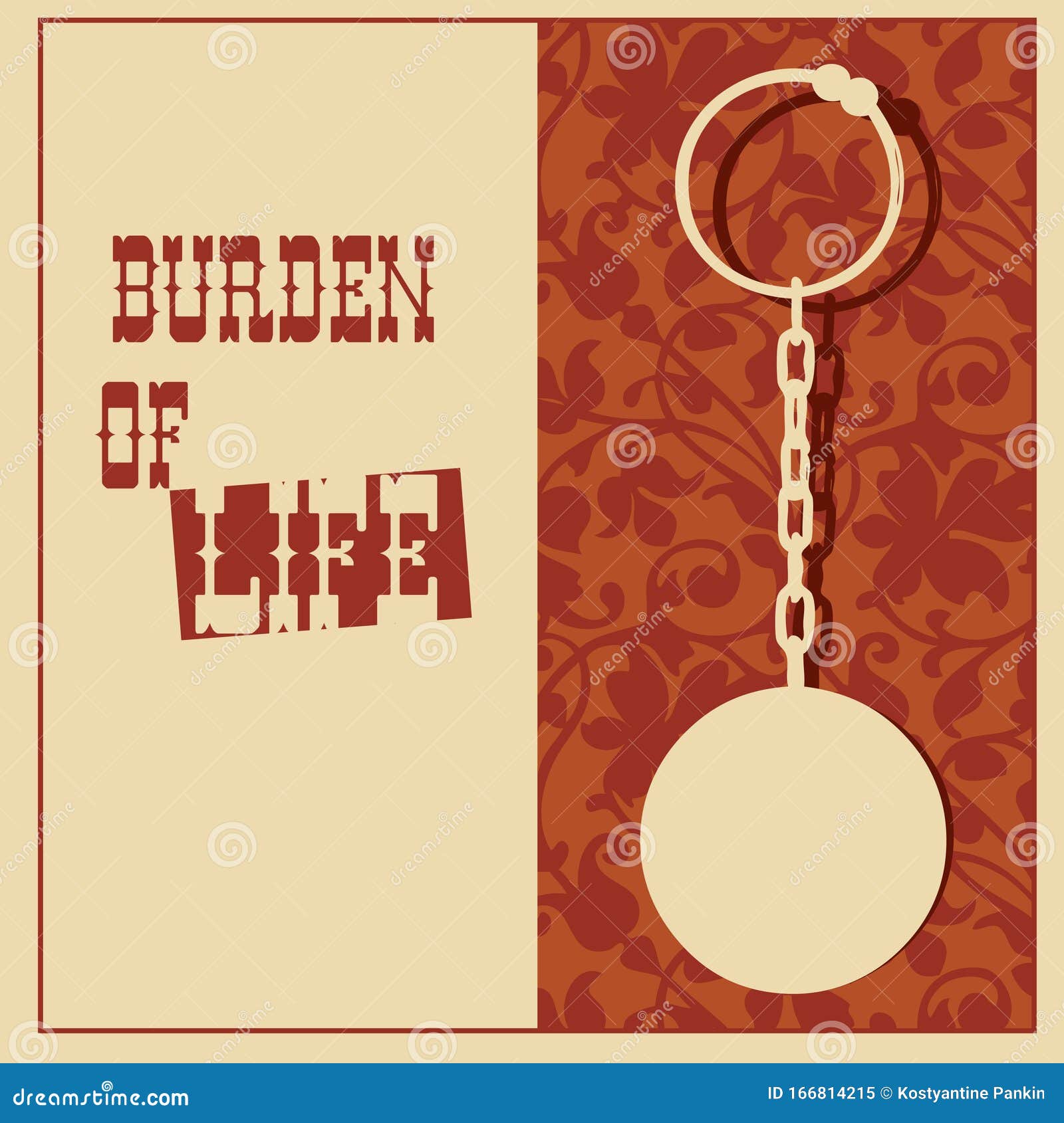 Burden of life stock vector. Illustration of design - 166814215