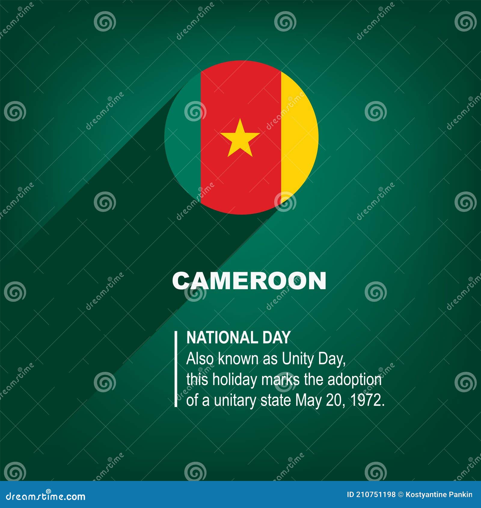 Poster Cameroon National Day Stock Vector - Illustration of banner ...