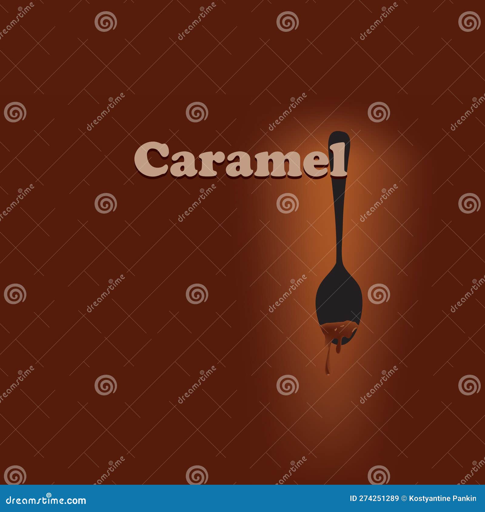 Poster Caramel stock vector. Illustration of ingredient - 274251289