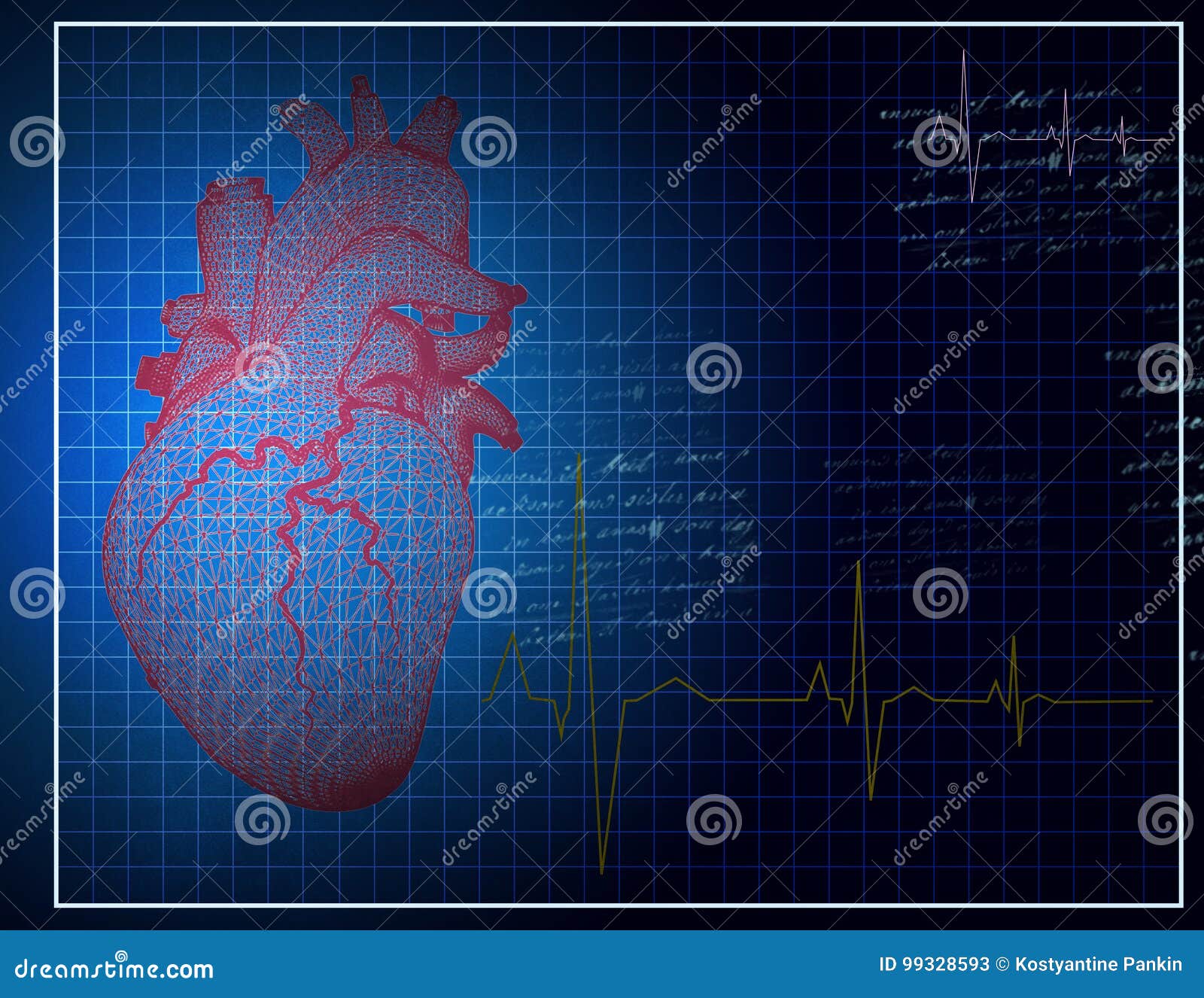 Poster for cardiologist stock illustration. Illustration of paper ...