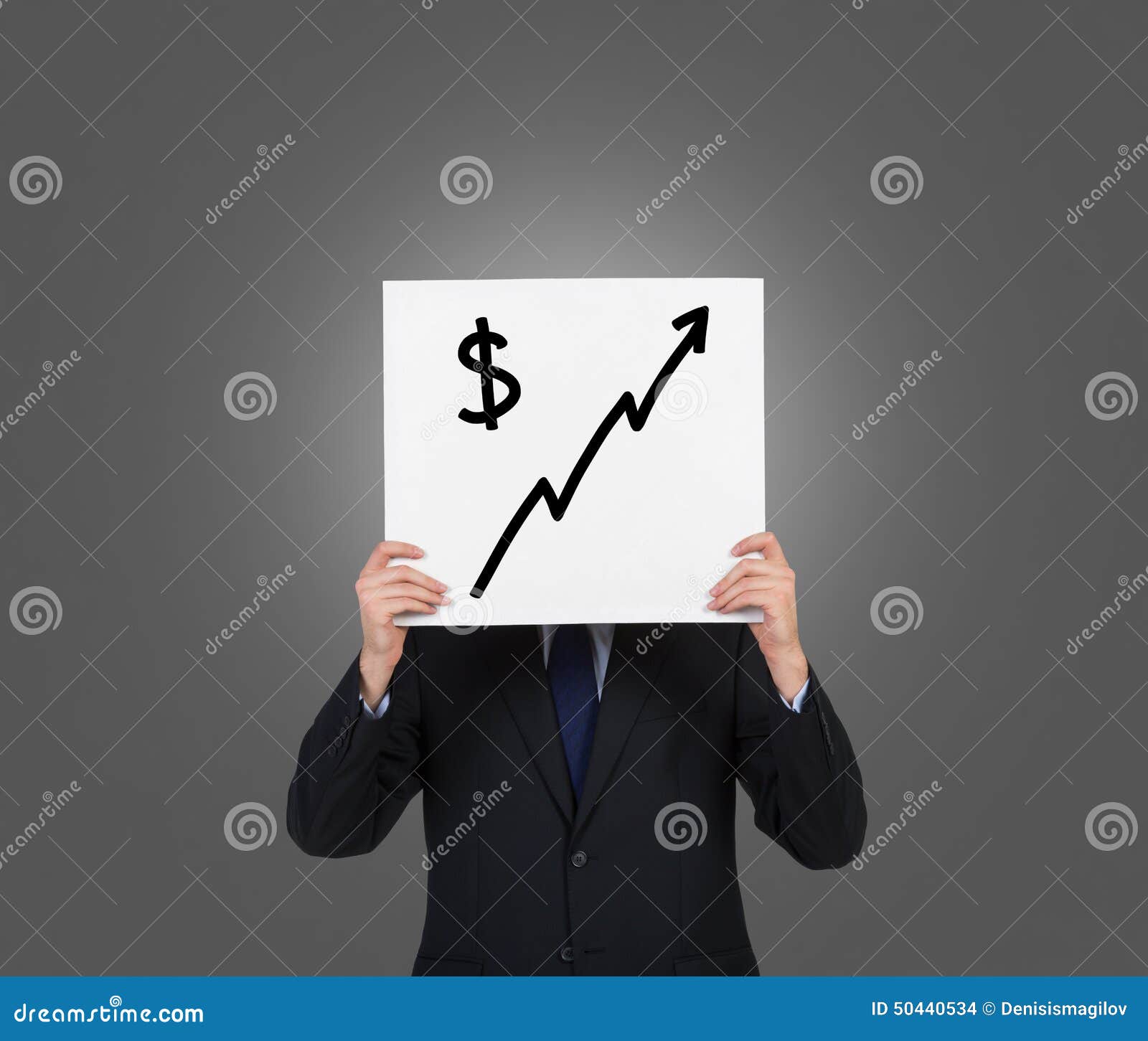 Poster with chart stock photo. Image of growth, forex - 50440534