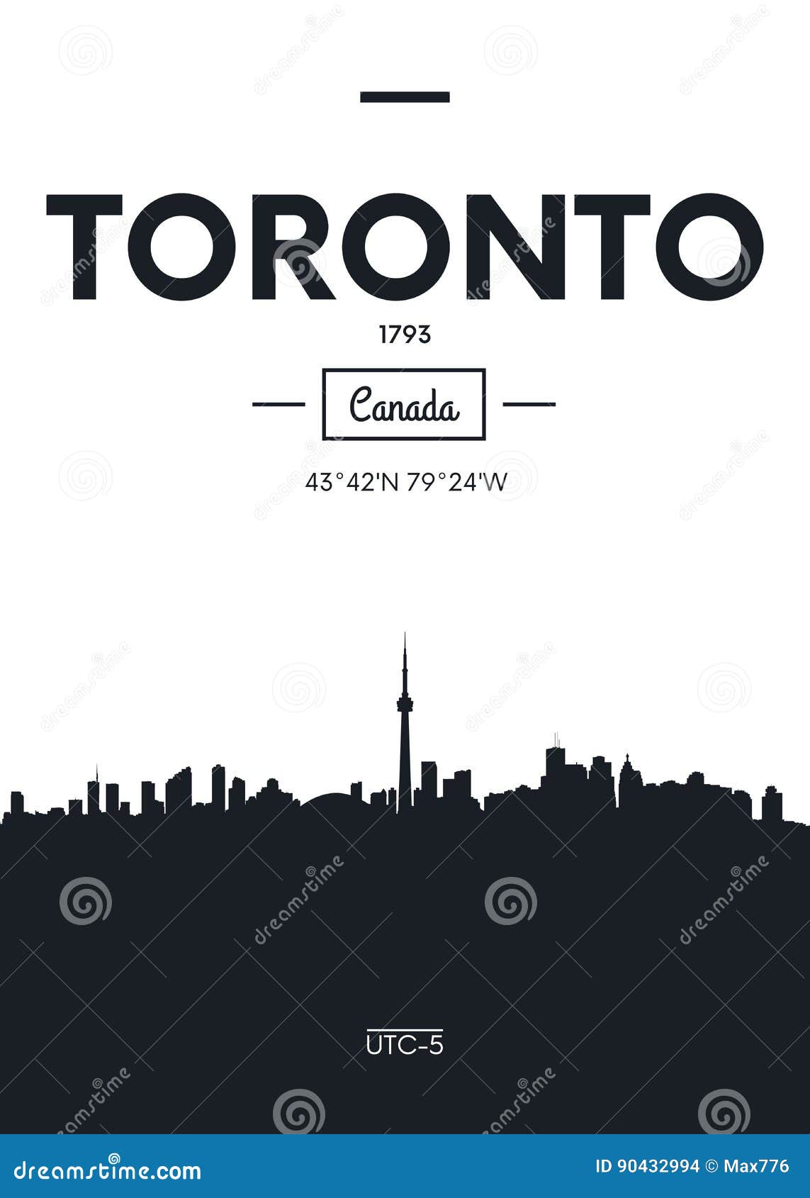 Toronto Skyline Illustration Stock Illustrations – 799 Toronto Skyline ...