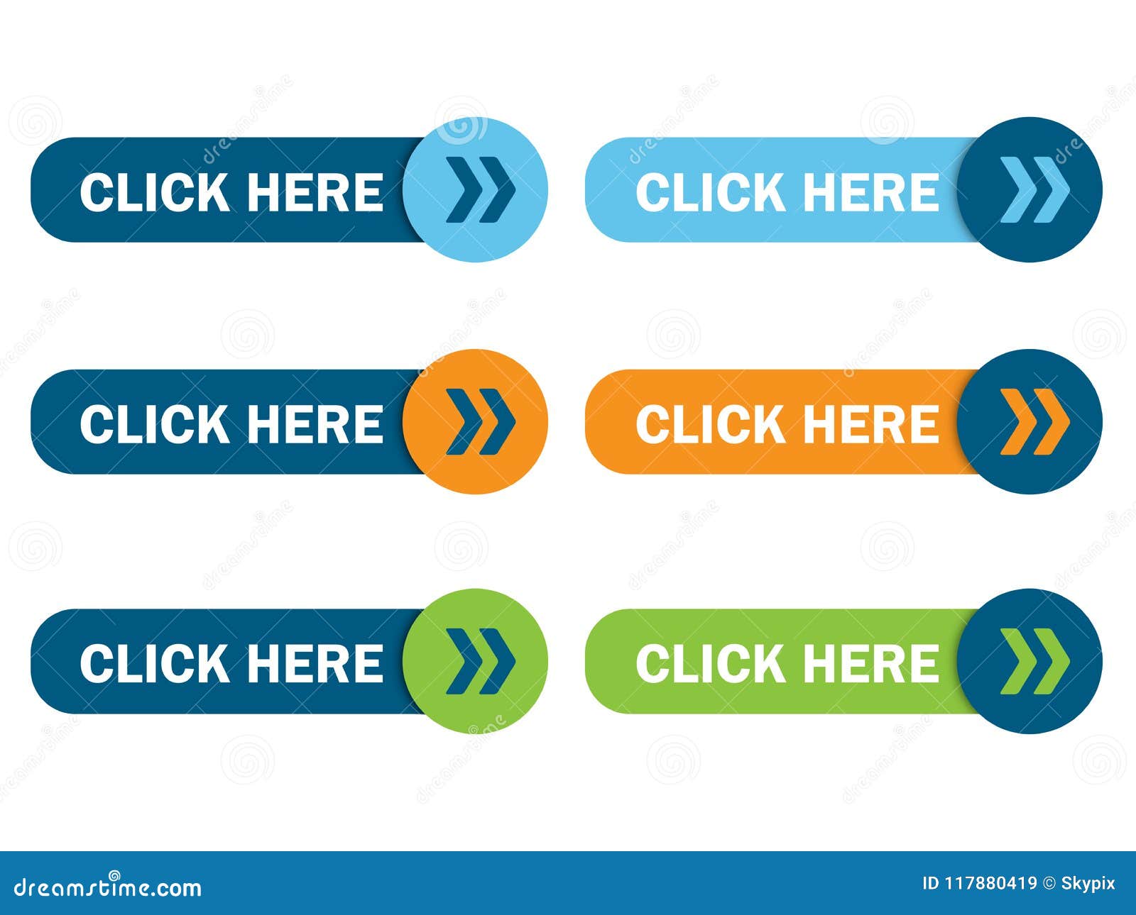 Poster of CLICK HERE Web Buttons Stock Illustration - Illustration of ...
