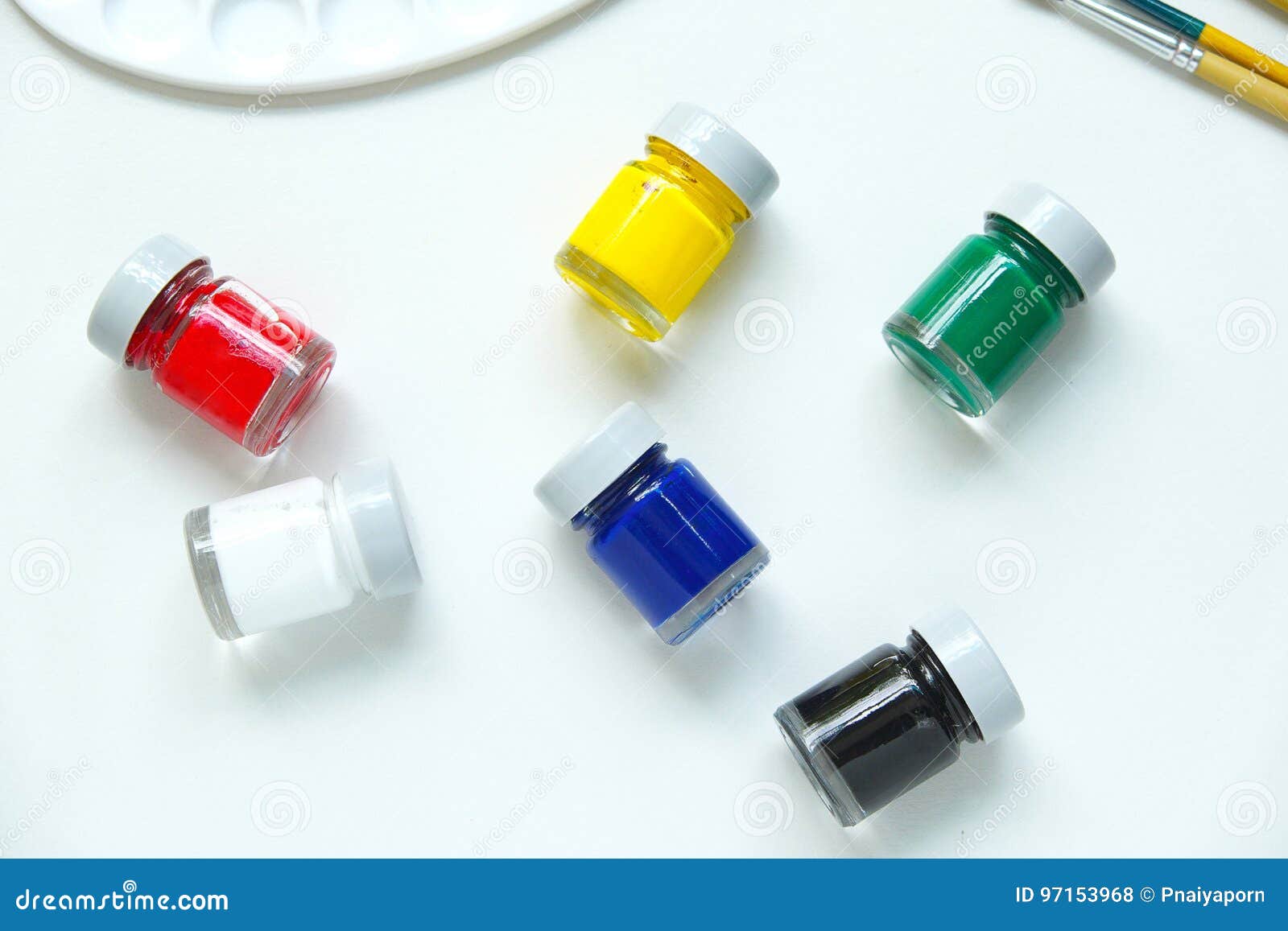 Color Bottles On A White Background Royalty-Free Stock Photo ...