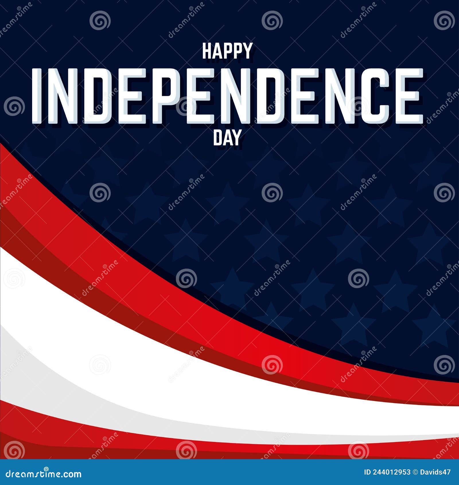 Poster Colors Usa Independence Vector Illustration Stock Vector ...