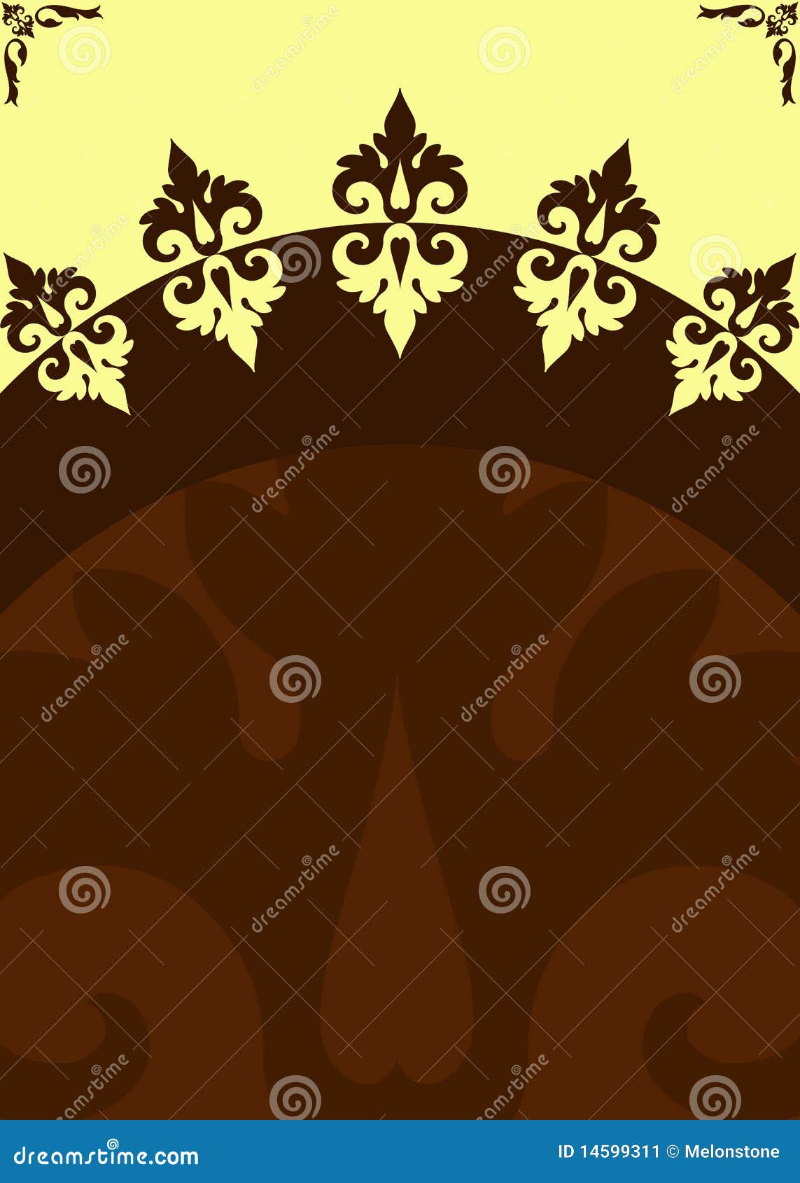 Poster cream brown header stock illustration. Illustration of brown ...