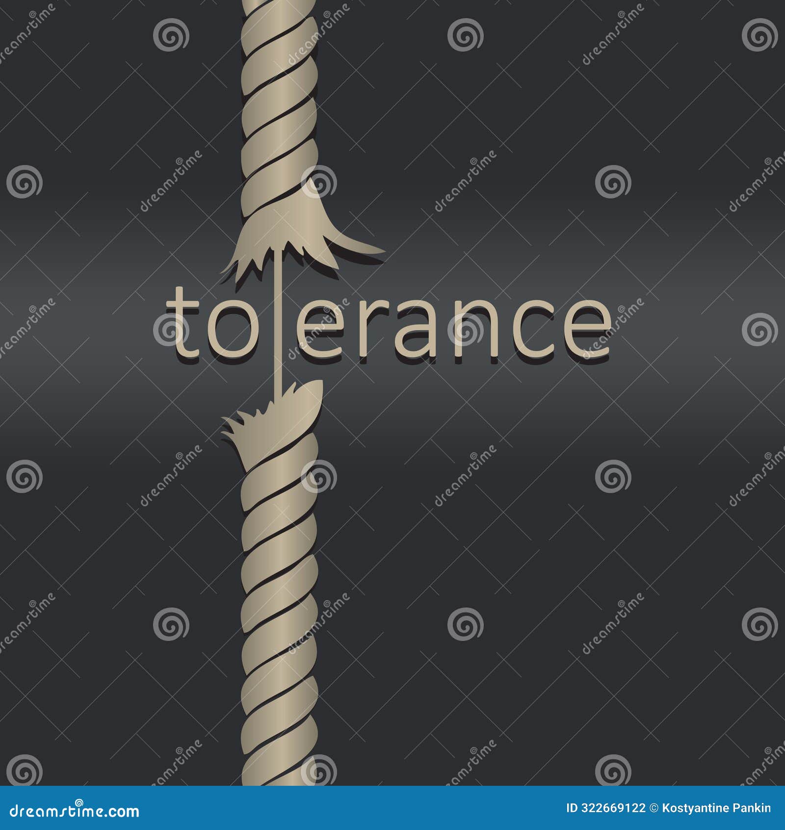 Poster Dedicated To Tolerance Stock Illustration - Illustration of ...