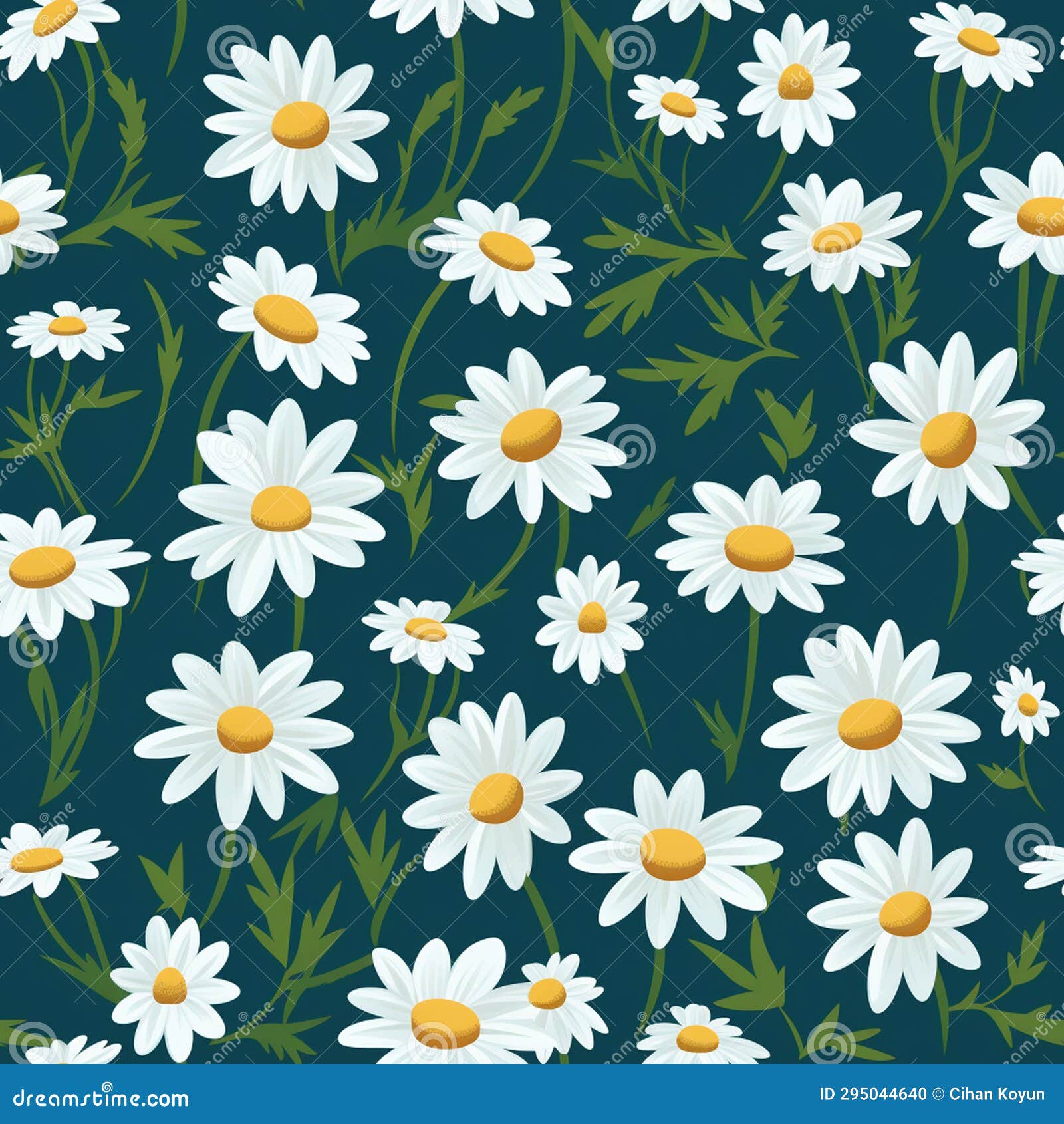 Poster Design Daisy Art for Creative Expression Stock Illustration ...