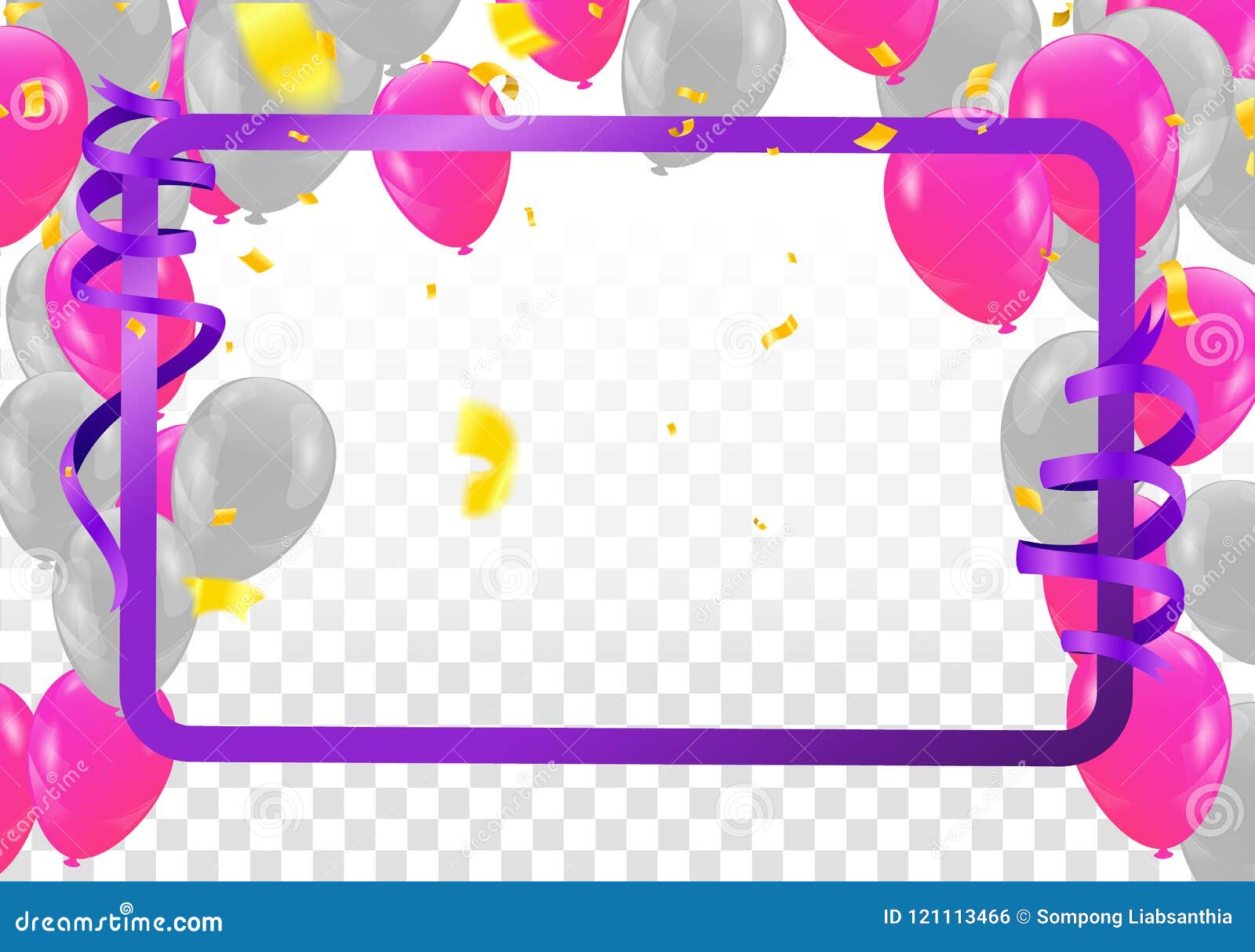 Poster Design. Flyer Or Poster Template For Summer Balloons Vector ...