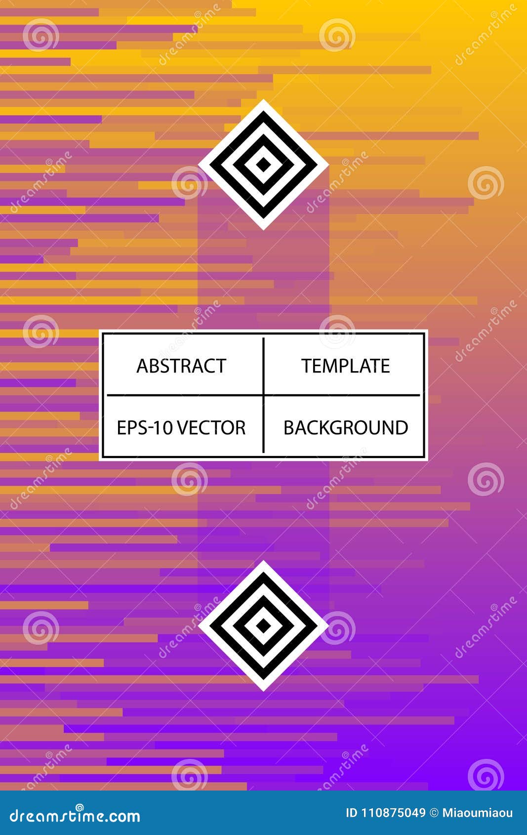 Poster Design with Horizontal Lines in Modern Style Stock Vector ...
