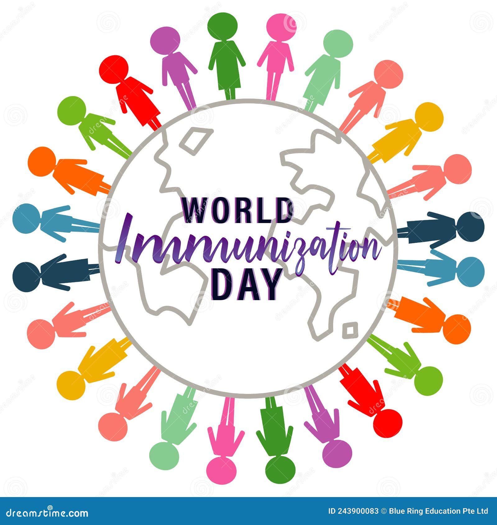 Poster Design for World Immunization Day Stock Vector - Illustration of ...