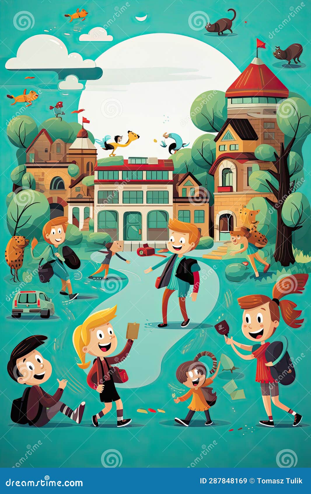 The Poster Designed for the Children S School. Back To School, Kids ...