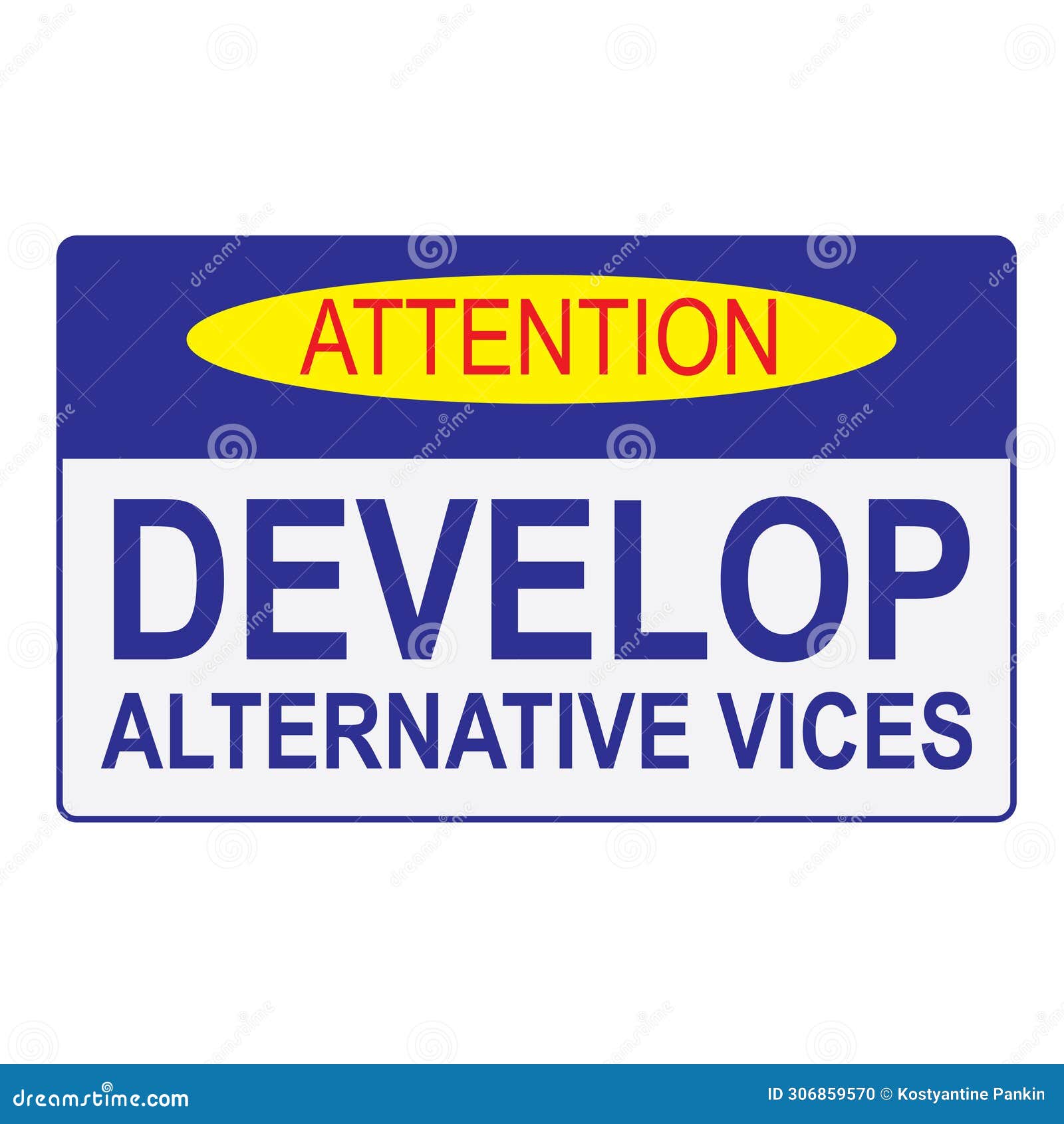 Poster Develop Alternative Vices Stock Vector - Illustration of vice ...