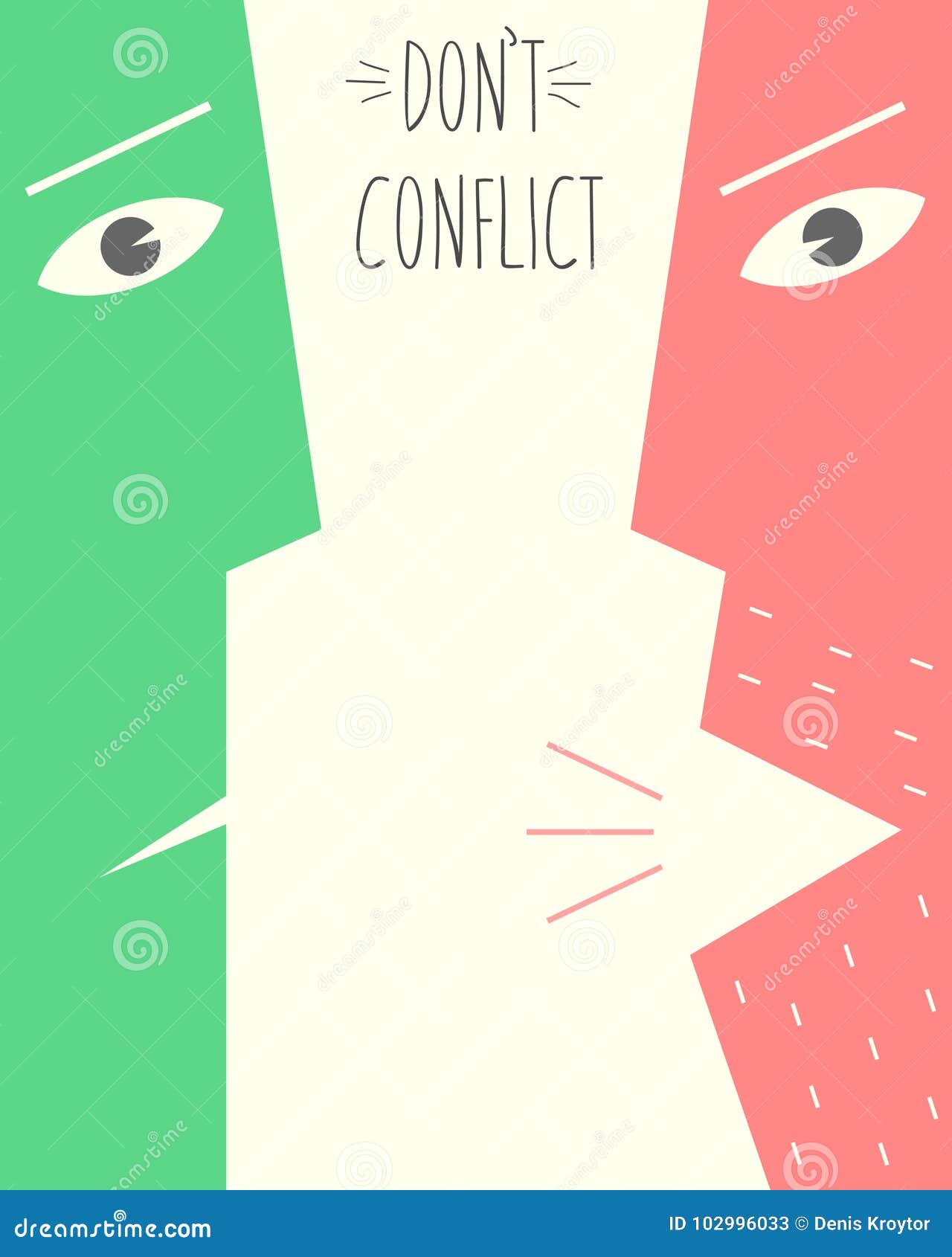 Poster does not conflict stock illustration. Illustration of face ...