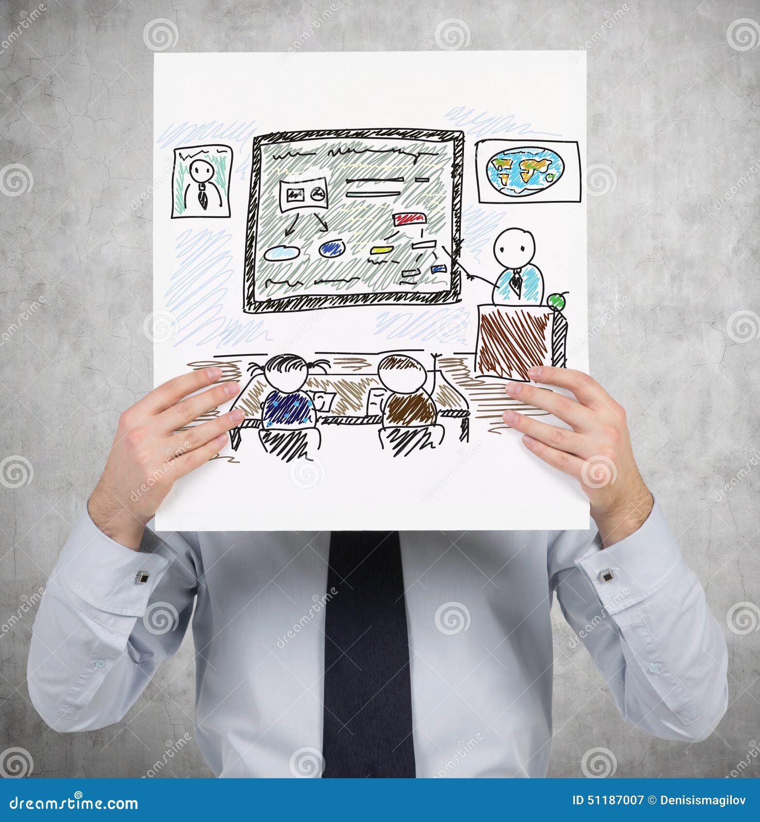 Poster with Drawing Education Stock Image - Image of manager, knowledge ...